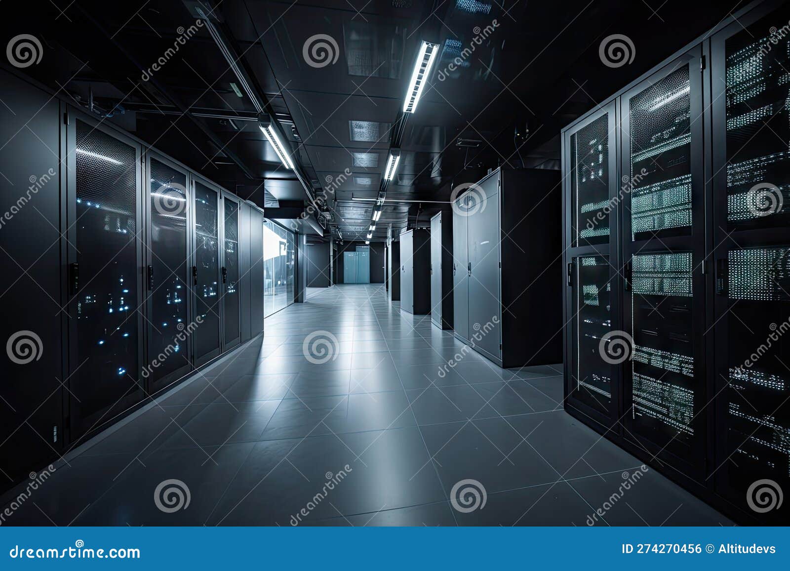 High-tech Storage Data Center with Advanced Security and Monitoring ...