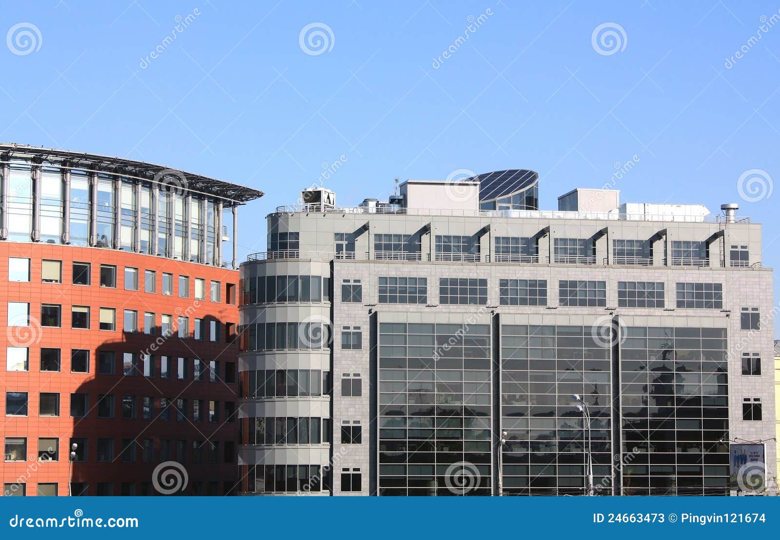 High-tech style building stock image. Image of backgrounds - 24663473
