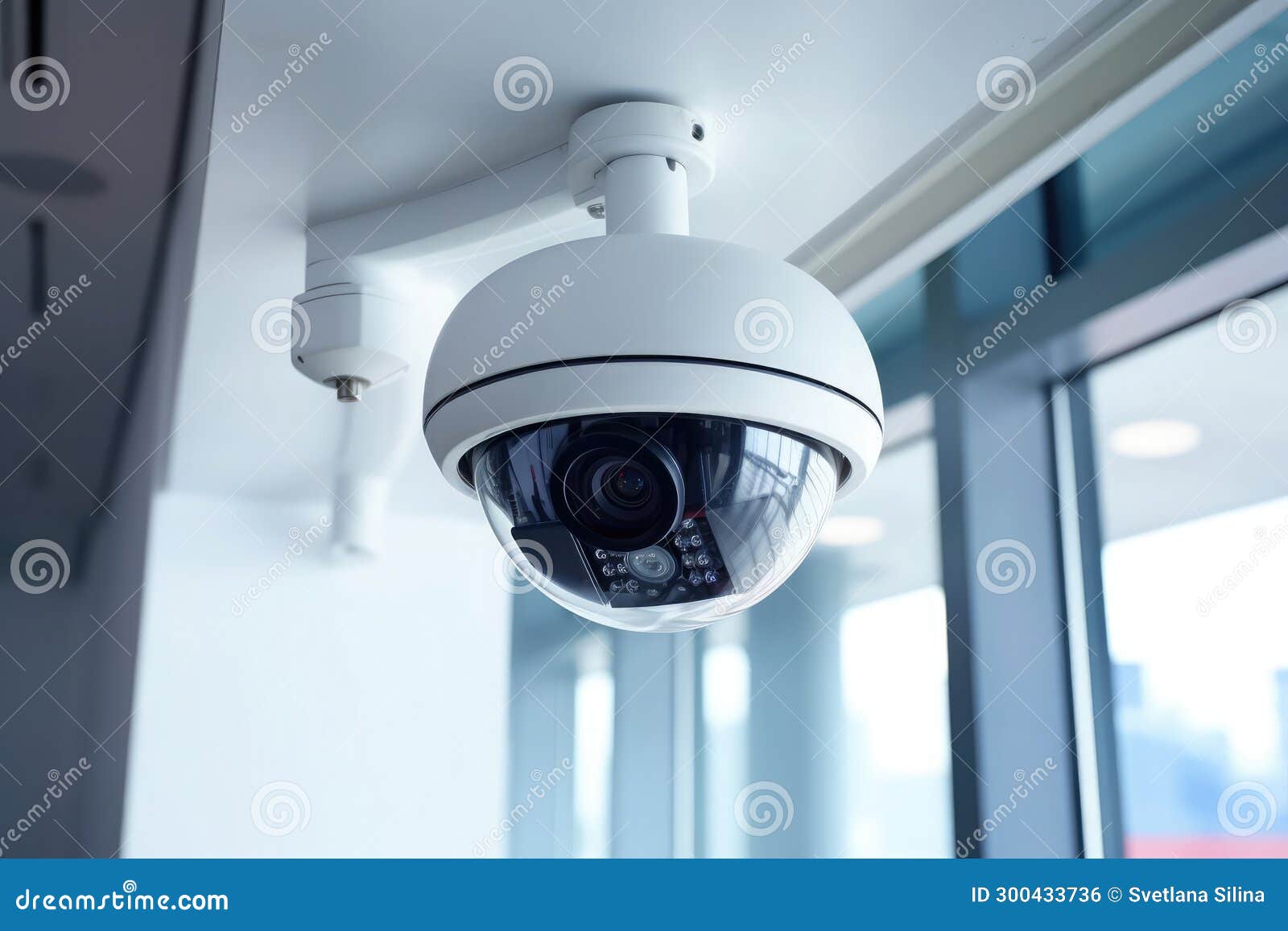 High-tech Surveillance Camera Installed in the Office, Video ...