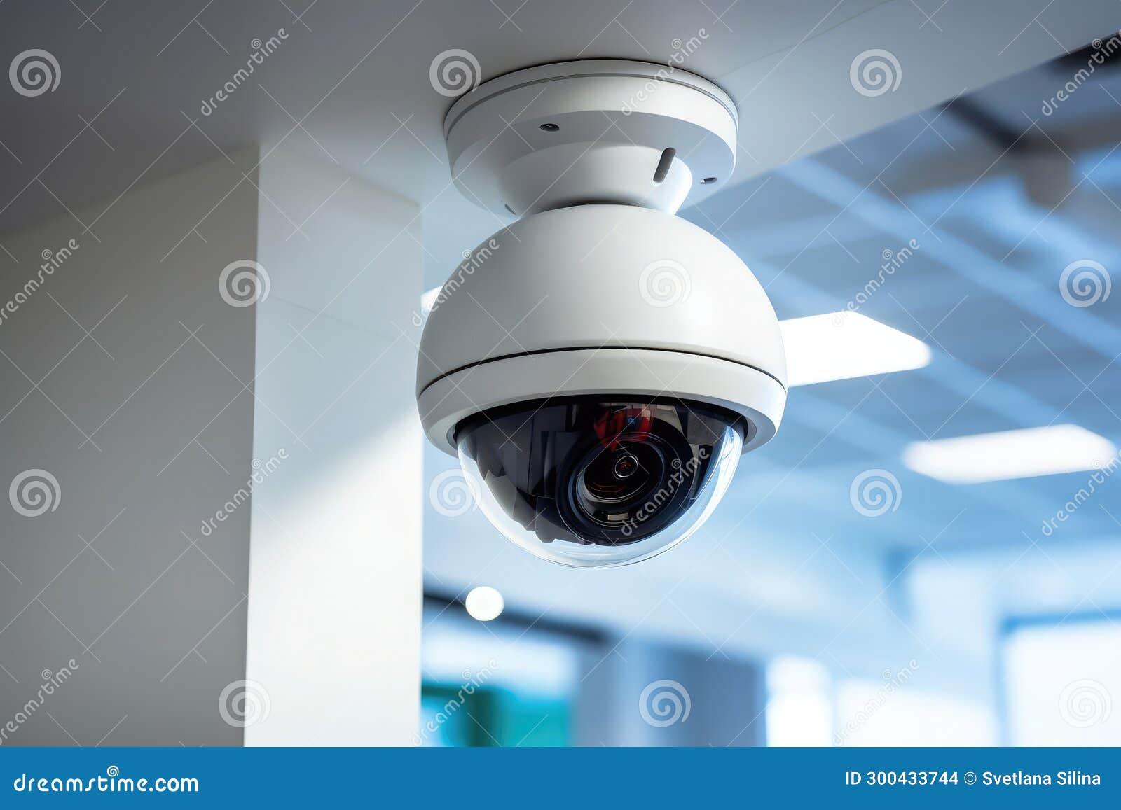 High-tech Surveillance Camera Installed in the Office, Video ...