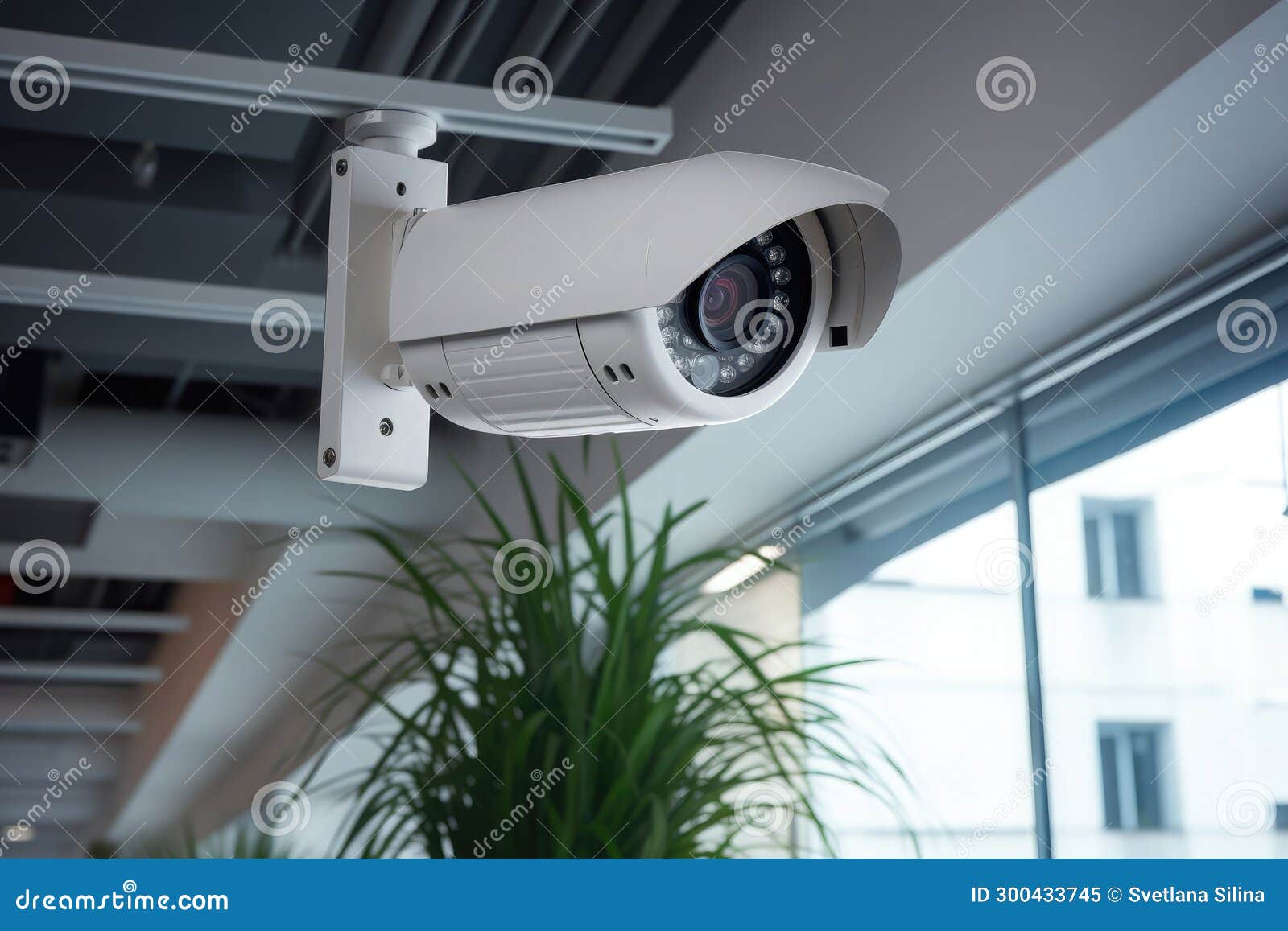 High-tech Surveillance Camera Installed in the Office, Video ...