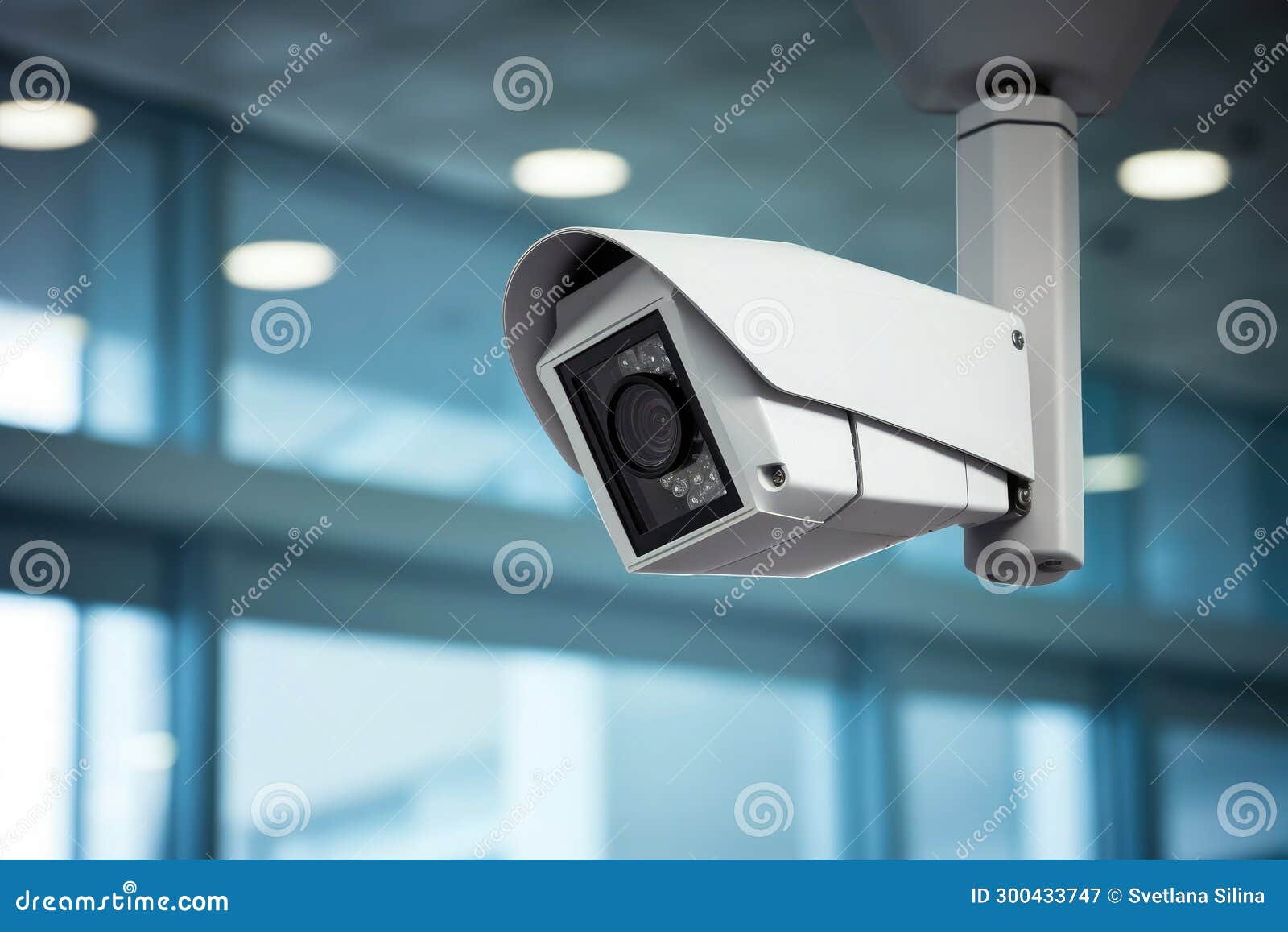 High-tech Surveillance Camera Installed in the Office, Video ...