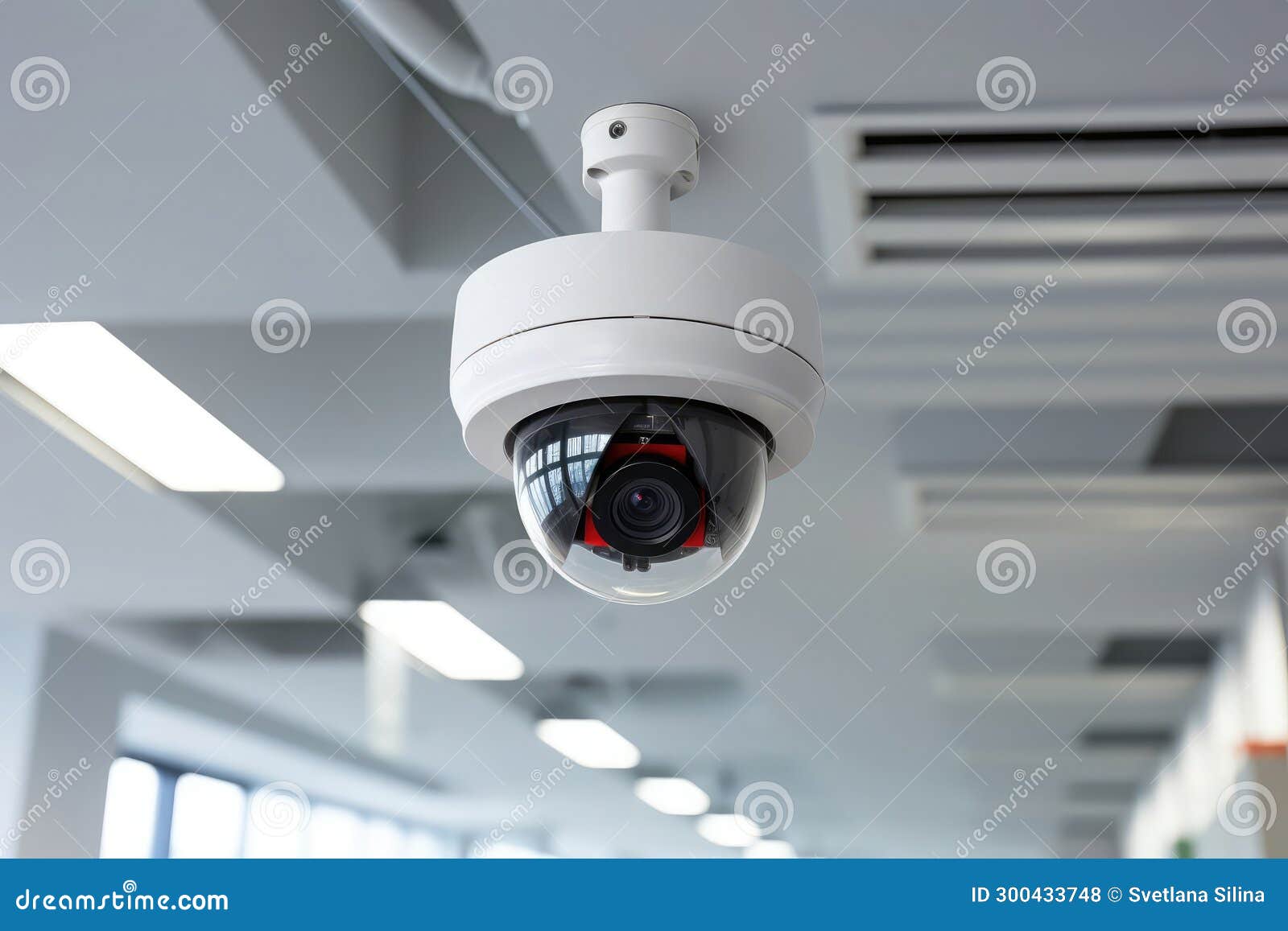 High-tech Surveillance Camera Installed in the Office, Video ...