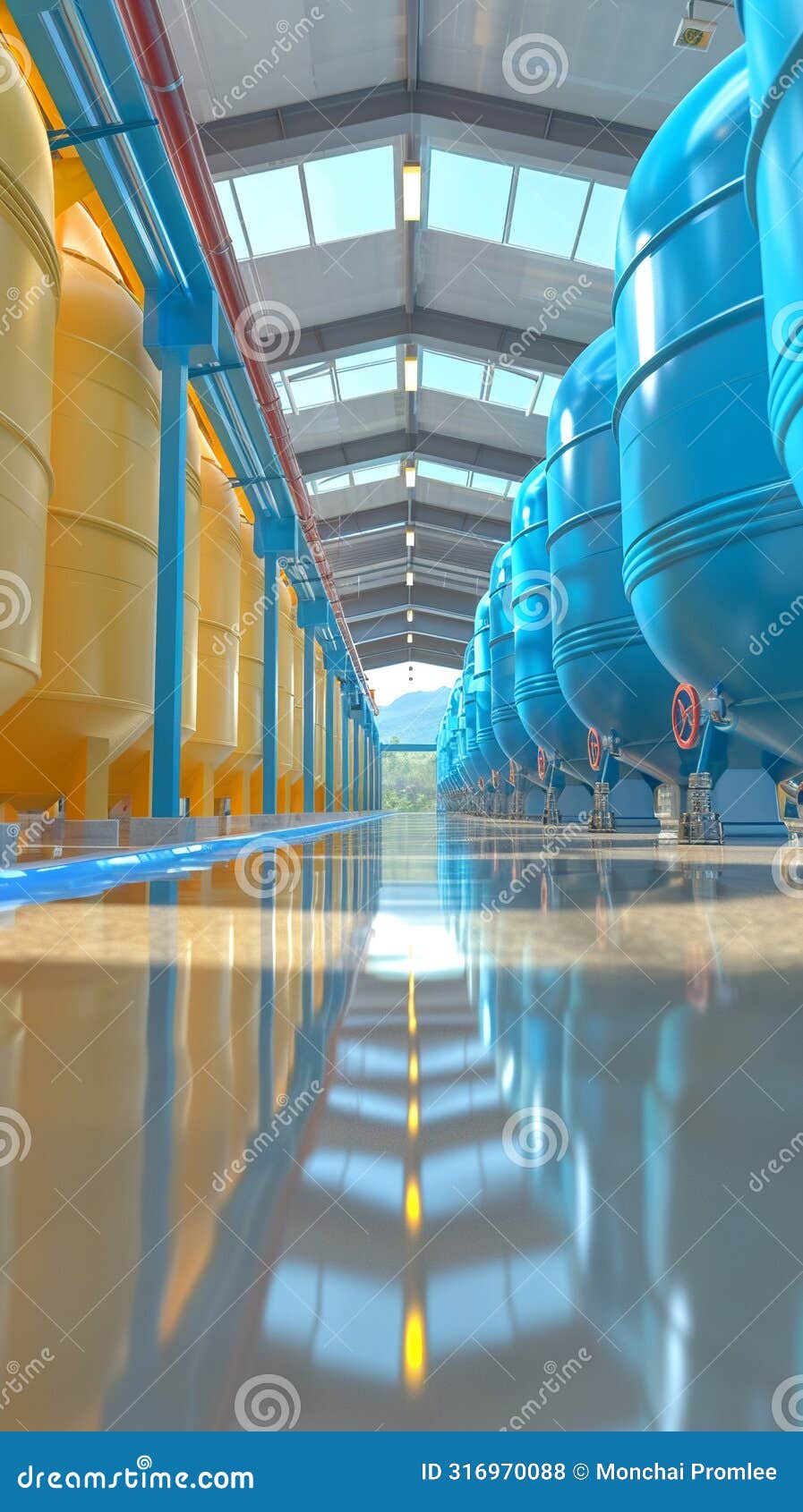 High-tech Sustainable Water Purification Facility Using Advanced ...