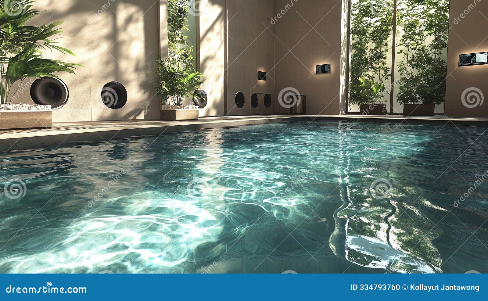 High-Tech Swimming Pool - Innovative Design and Features Stock ...