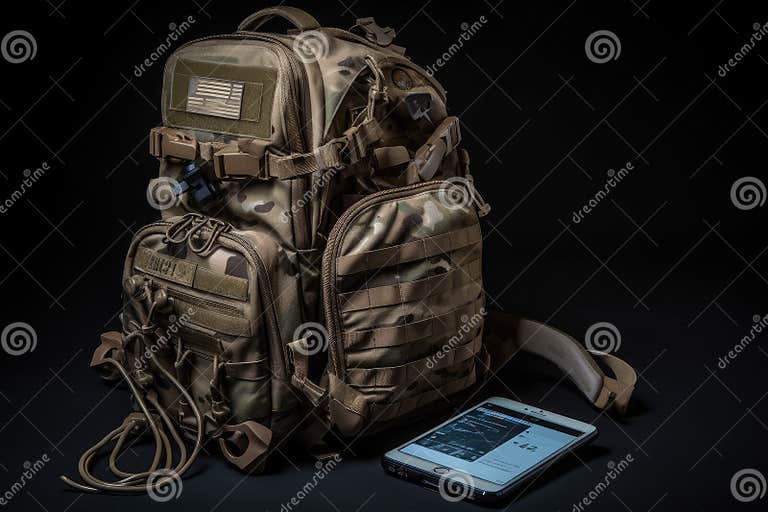 High-tech Tactical Backpack with Advanced Communication and Navigation ...
