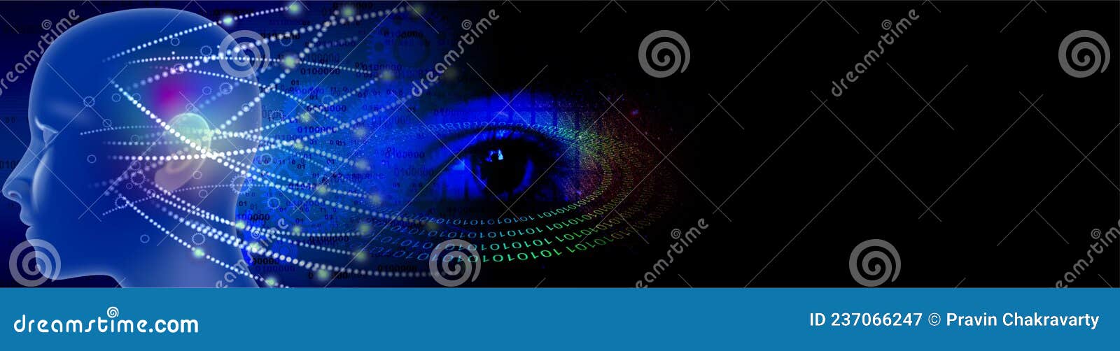 High-tech Technology Background. Technology Eye. Eye Vision. Stock ...