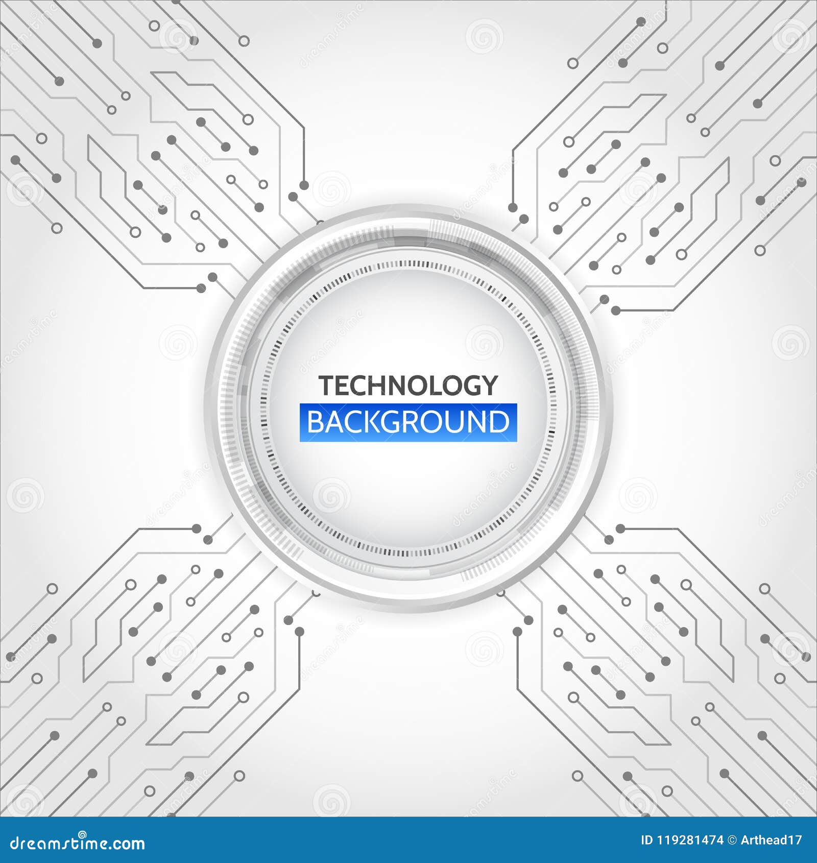 High-tech Technology Concept. Stock Vector - Illustration of binary ...