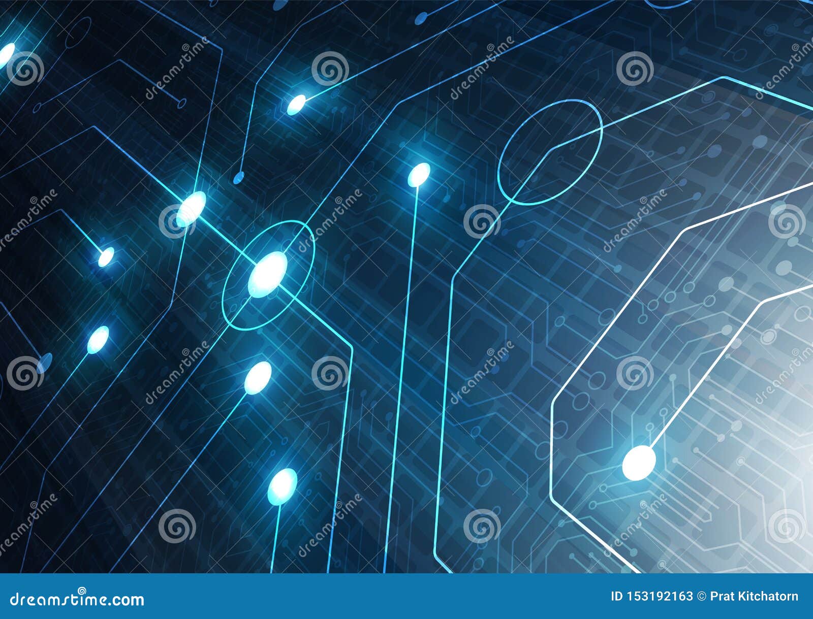 High Tech Technology Geometric and Connection System Background Stock ...