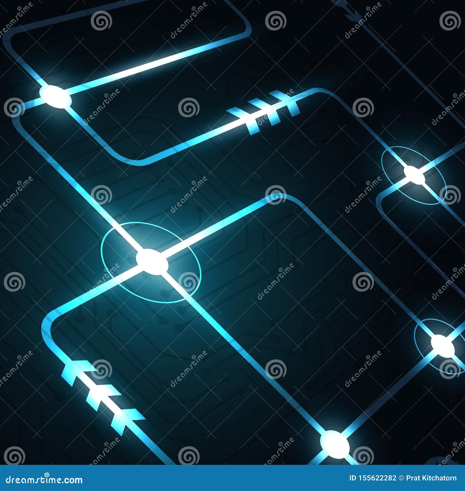 High Tech Technology Geometric Stock Vector - Illustration of connect, circuit: 155622282