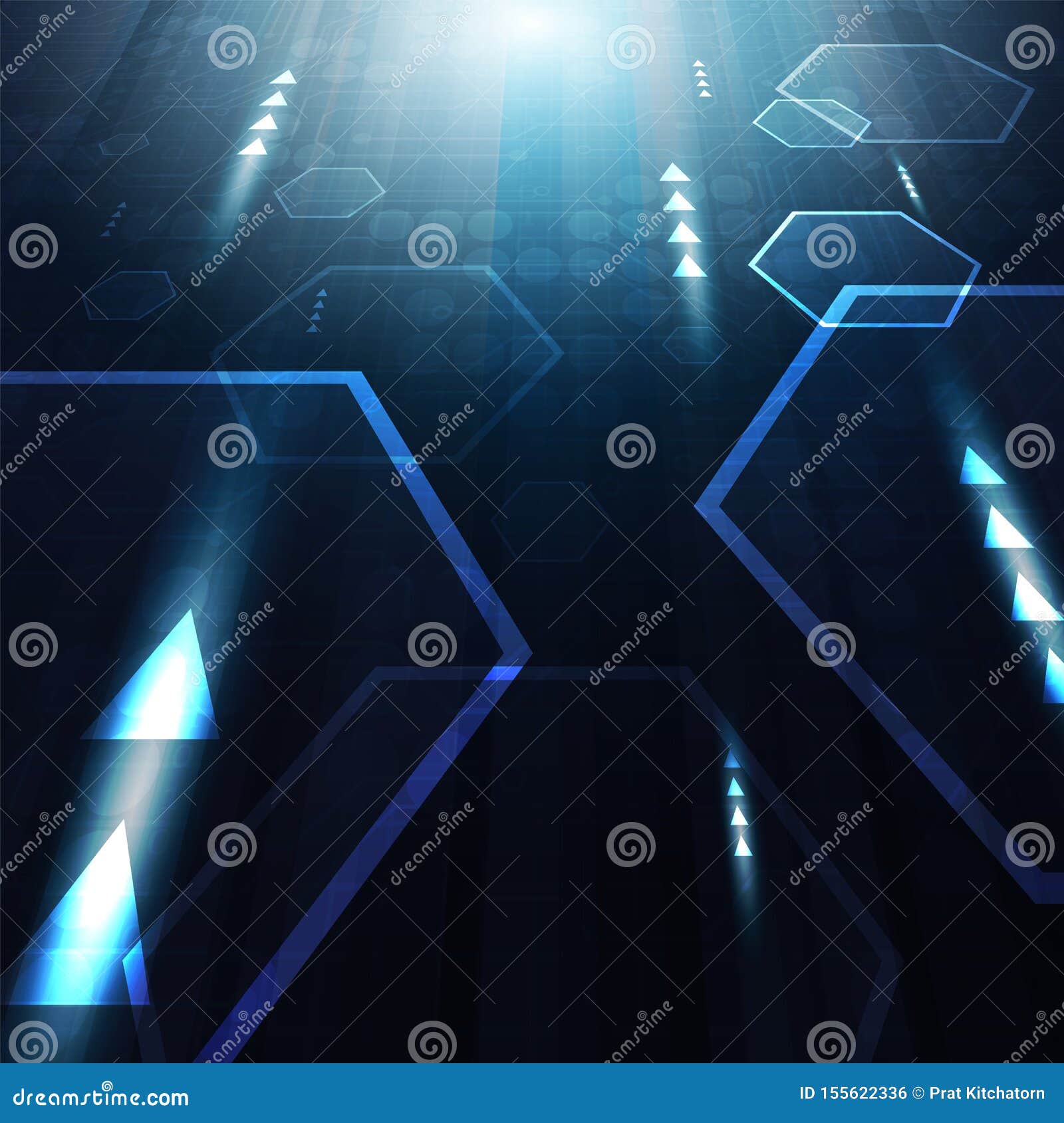 High Tech Technology Geometric Stock Vector - Illustration of line ...