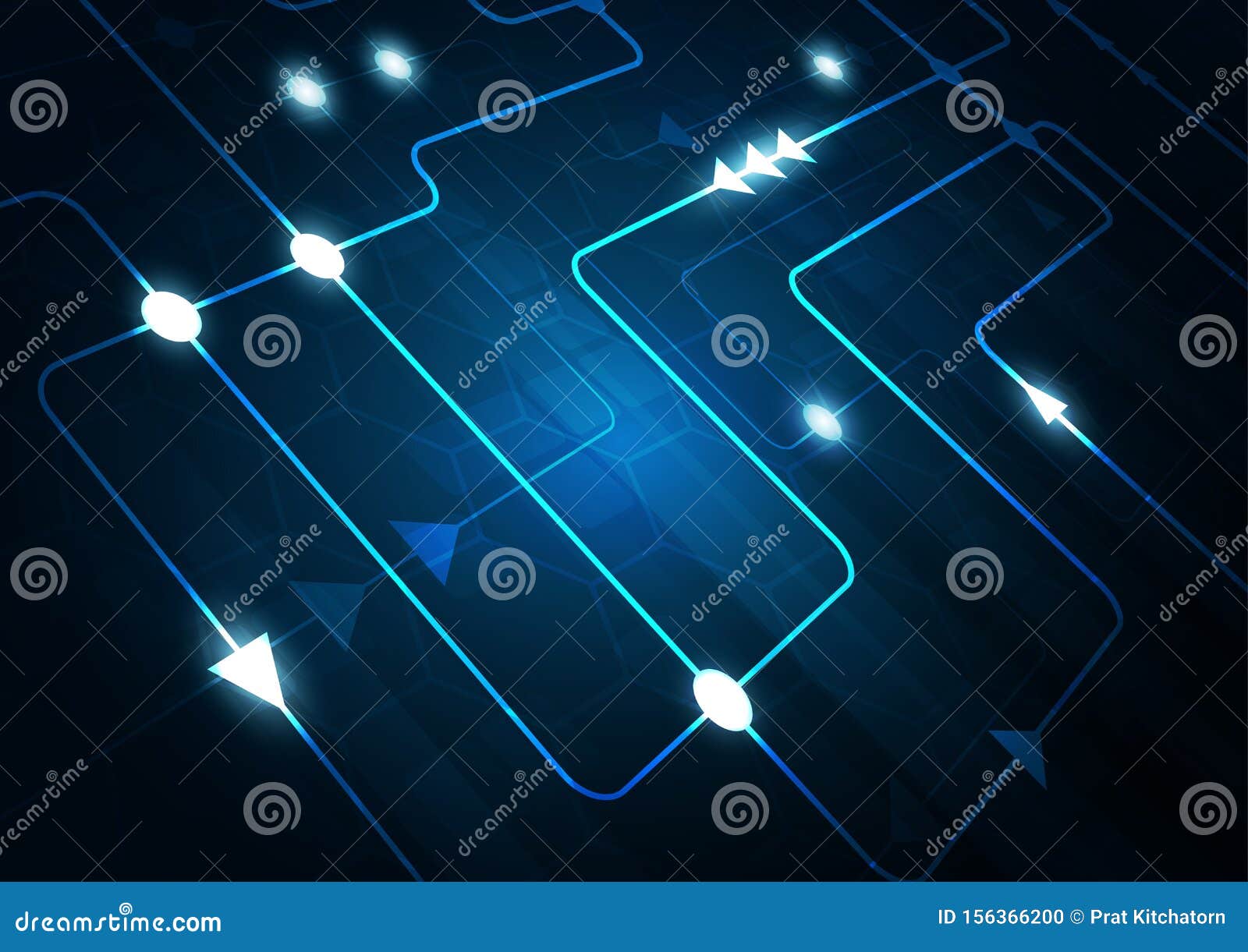 High Tech Technology Geometric Stock Vector - Illustration of board ...
