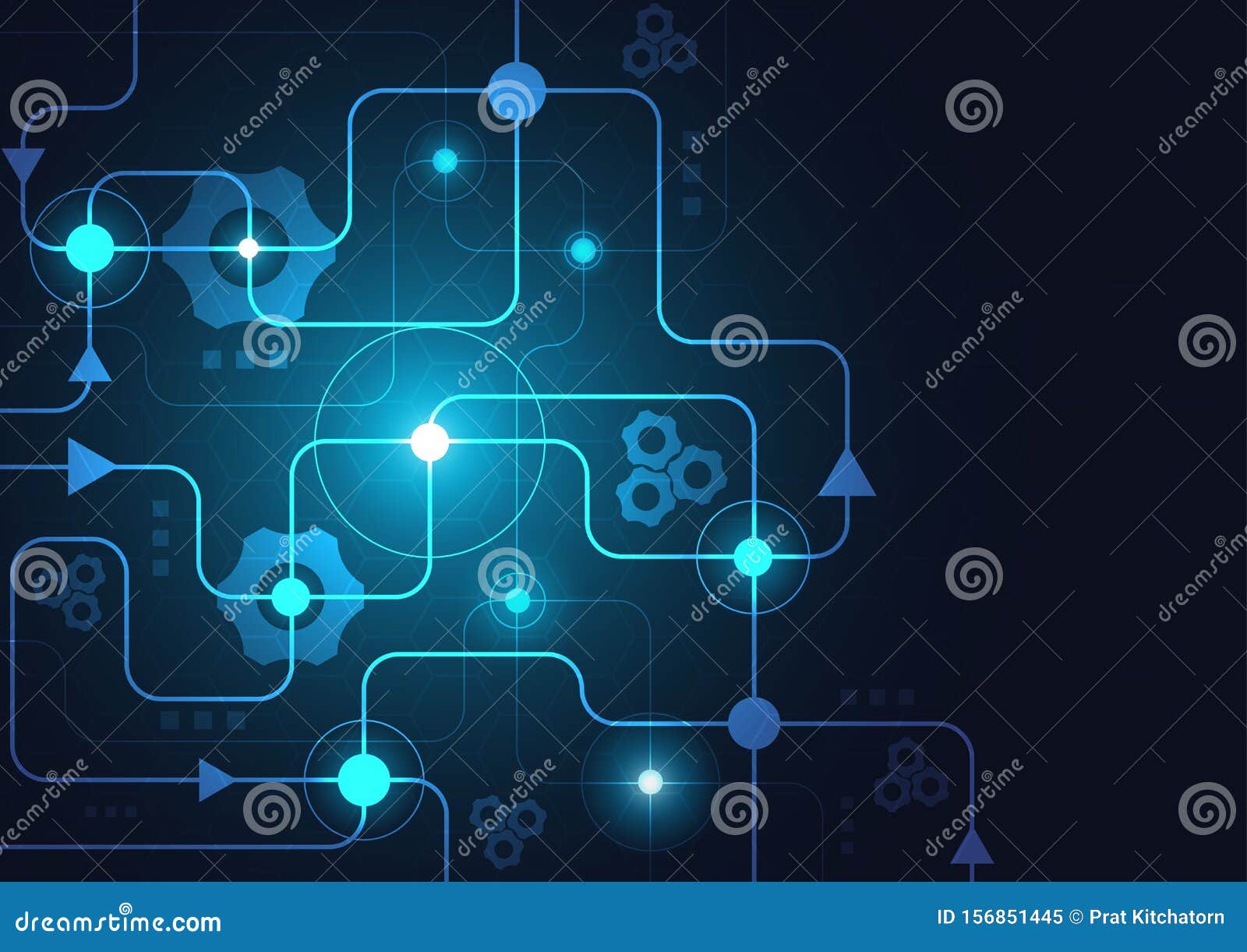 High Tech Technology Geometric Stock Vector - Illustration of ...