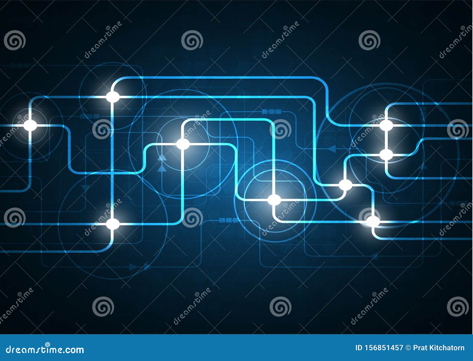 High Tech Technology Geometric Stock Illustration - Illustration of ...