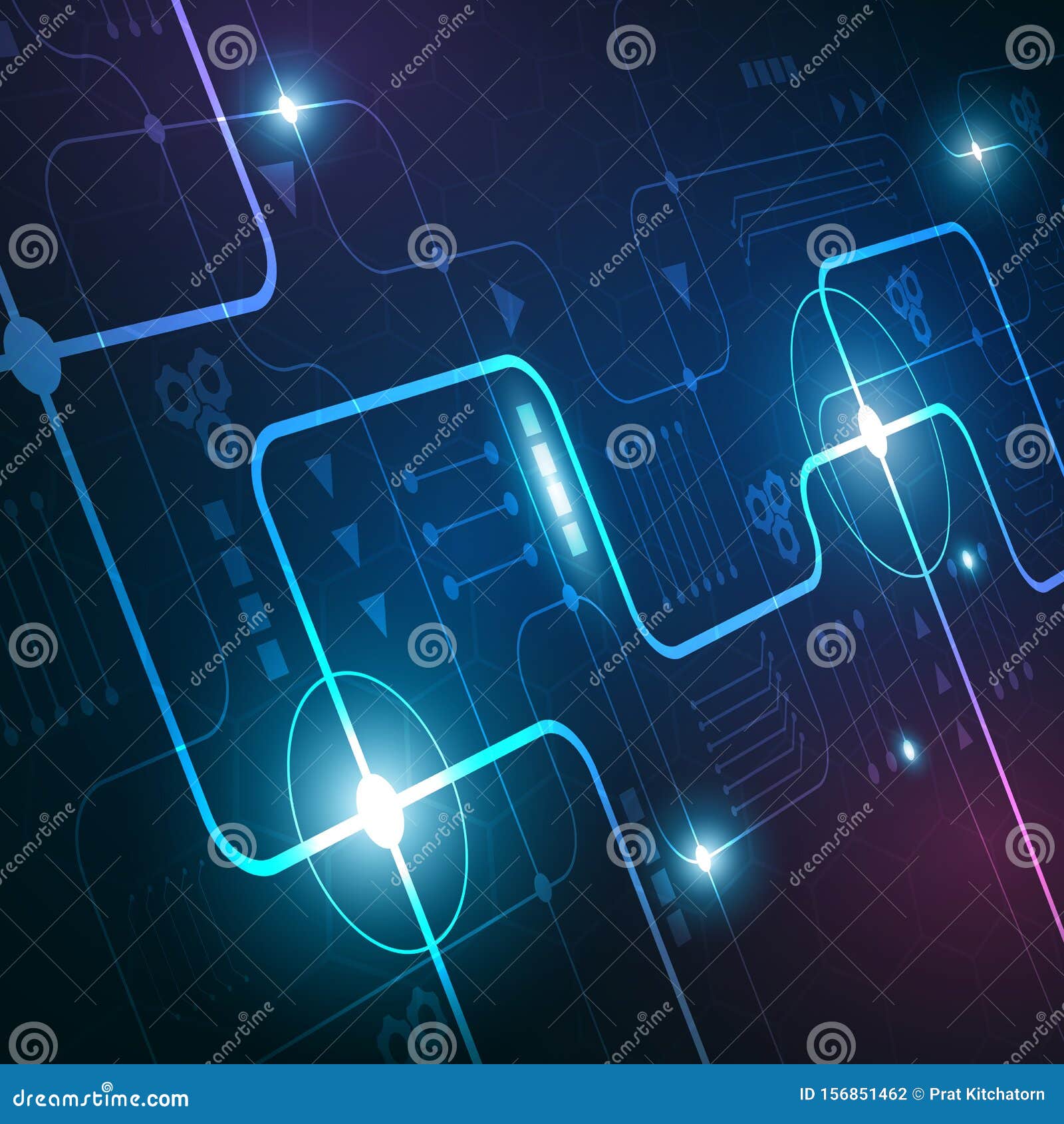 High Tech Technology Geometric Stock Vector - Illustration of texture ...