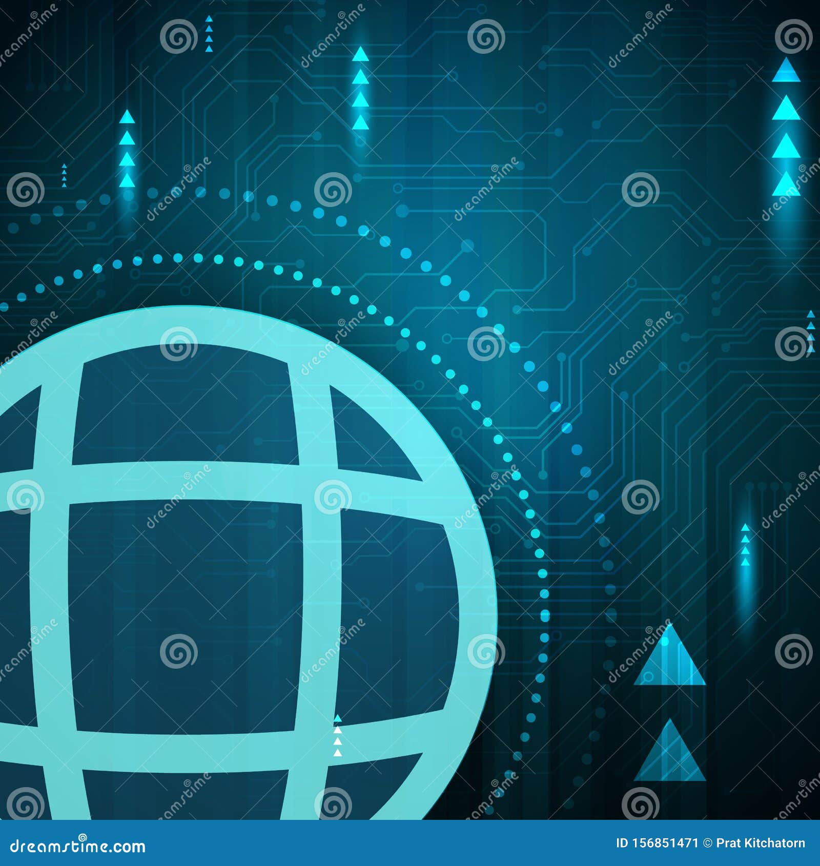 High Tech Technology Geometric Stock Illustration - Illustration of ...