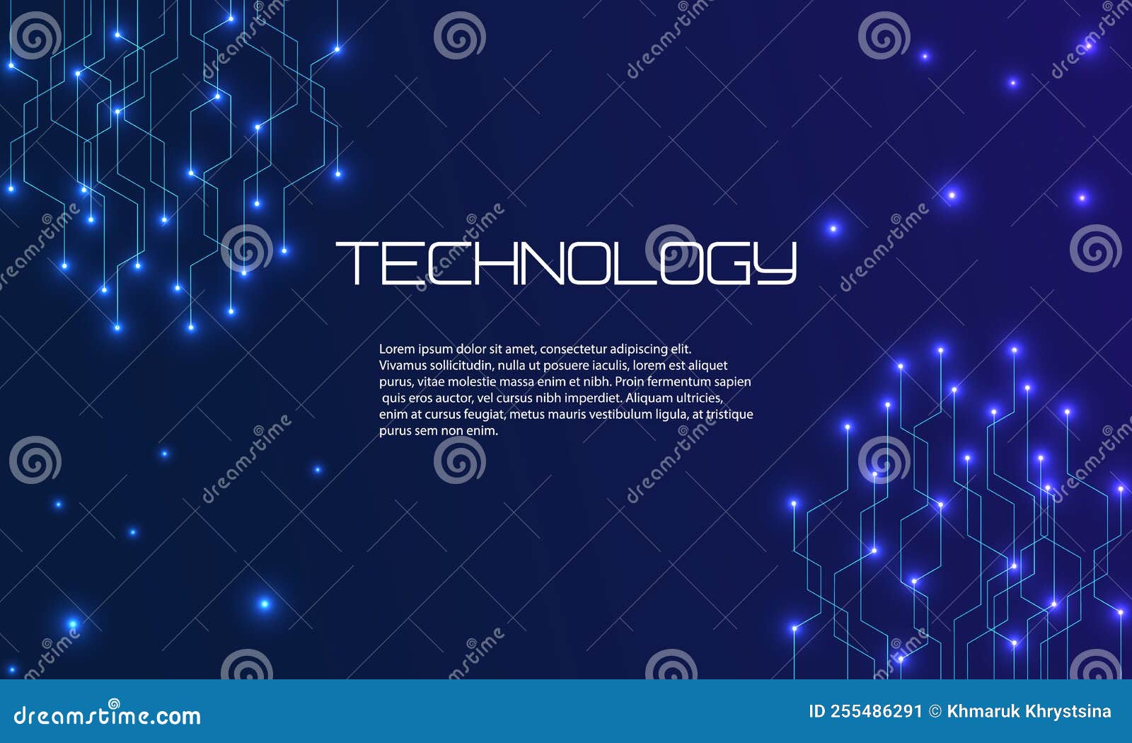 High Tech Technology Geometric and Connection System Background with ...