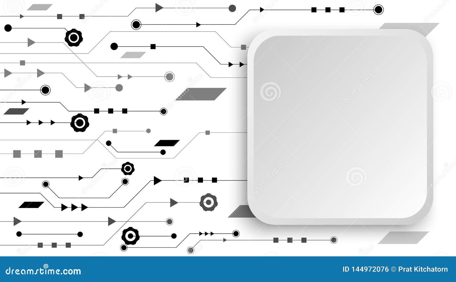 High Tech Technology Geometric Stock Vector - Illustration of concept ...