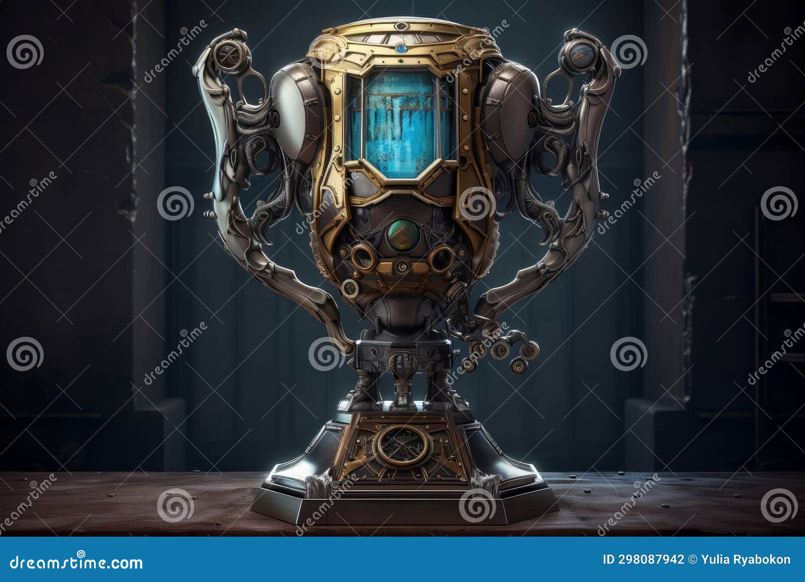High Tech Trophy. Generate Ai Stock Photo - Image of presentation ...