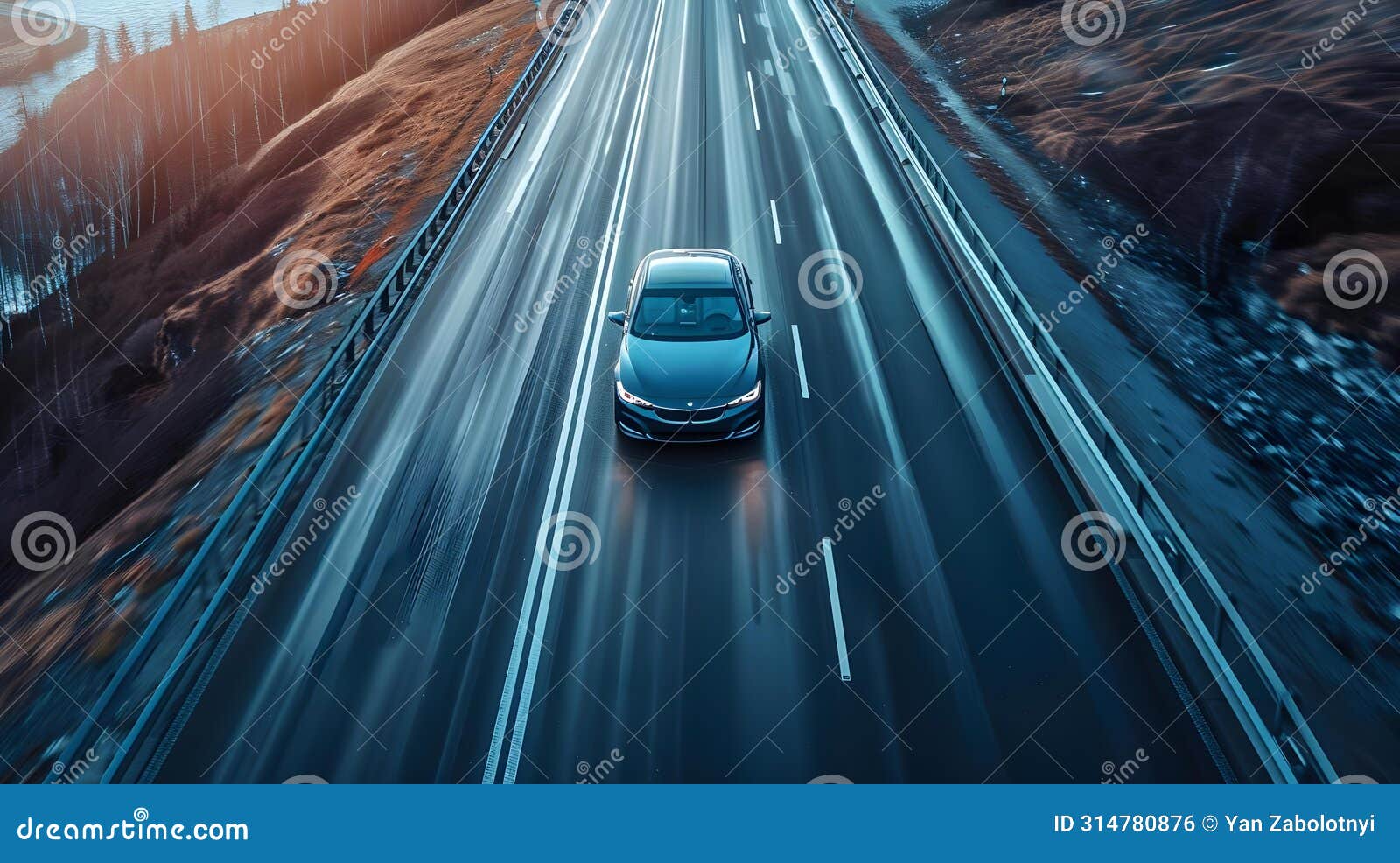 High-Tech Vehicle Scanning Roads for Safety. Concept Vehicle Technology ...