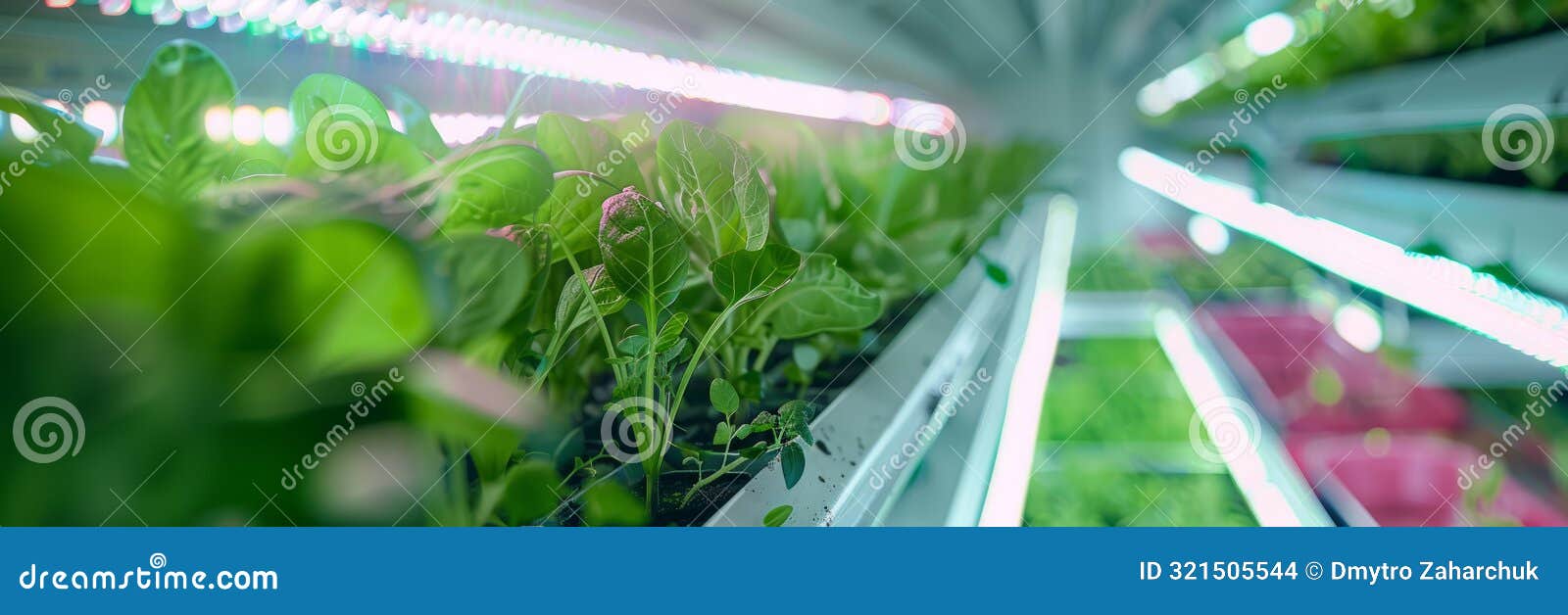 A High-tech Vertical Farm with Rows of Hydroponic Systems and Automated ...