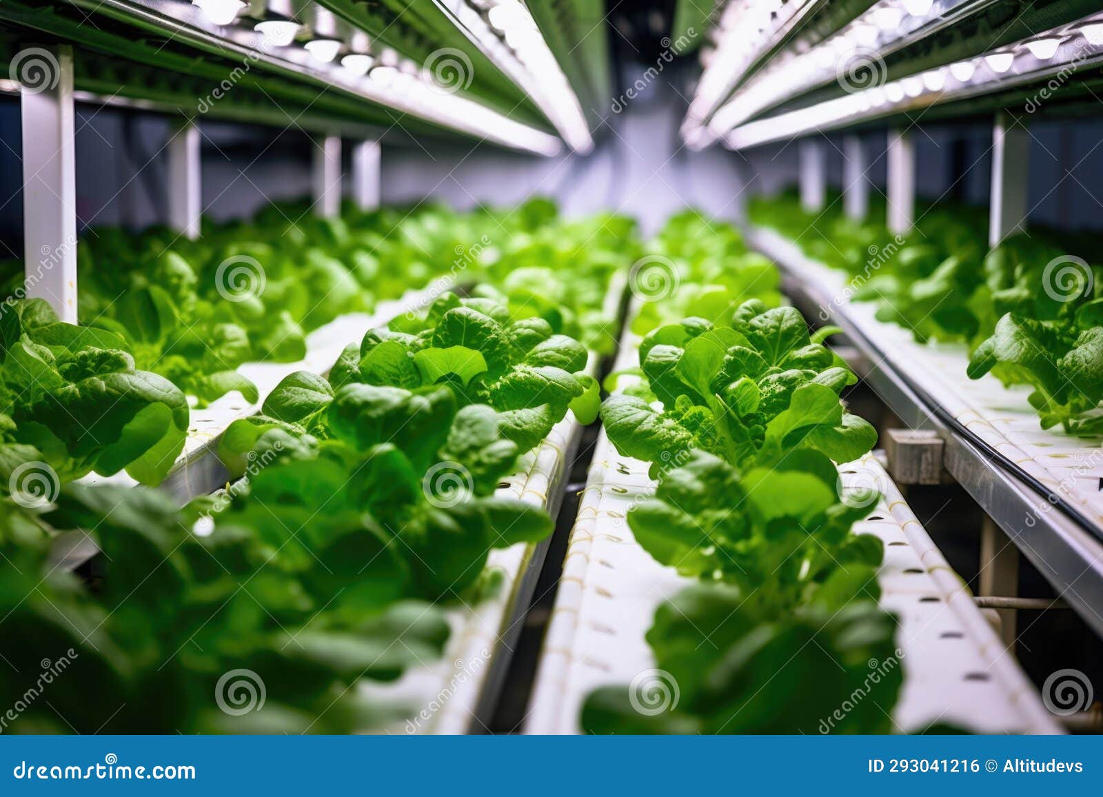 High Tech Vertical Farming System in Operation Stock Photo - Image of ...