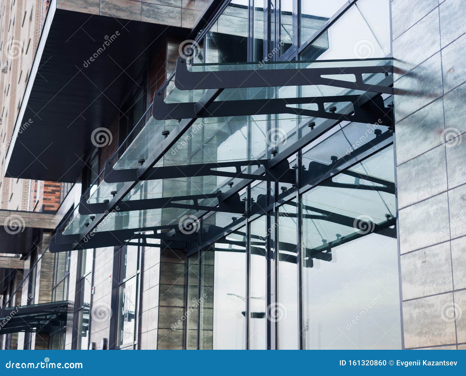 High-tech Visor Made of Metal and Glass Stock Photo - Image of ...