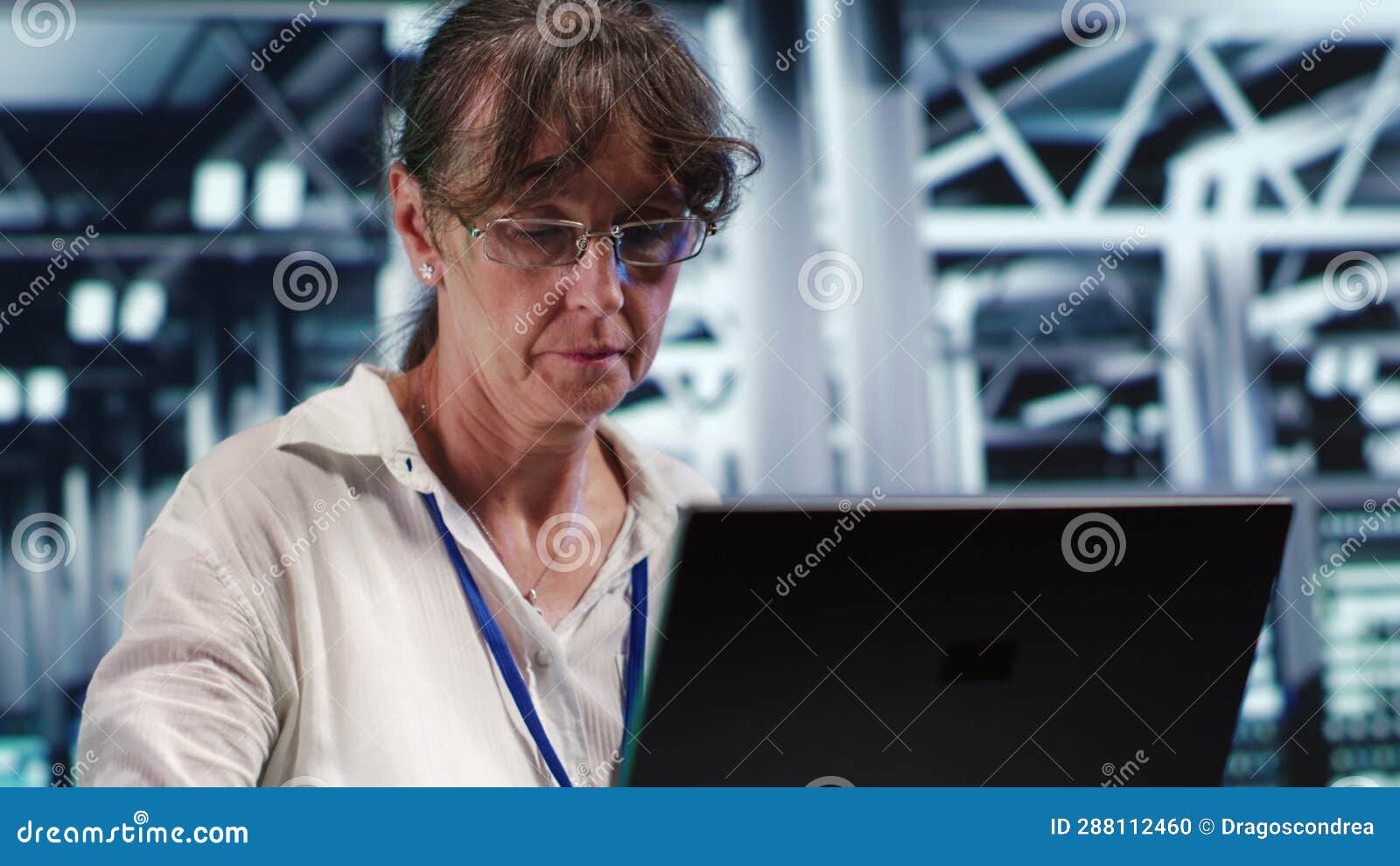 High Tech Workplace with AI Servers Stock Footage - Video of equipment ...