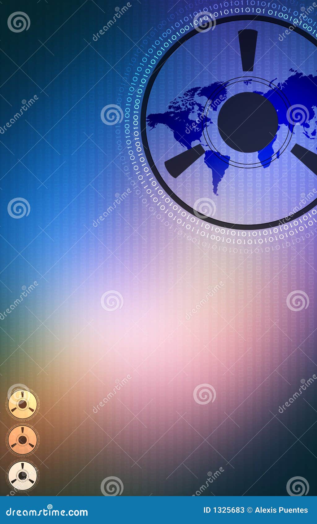 High tech world stock illustration. Illustration of cyber - 1325683