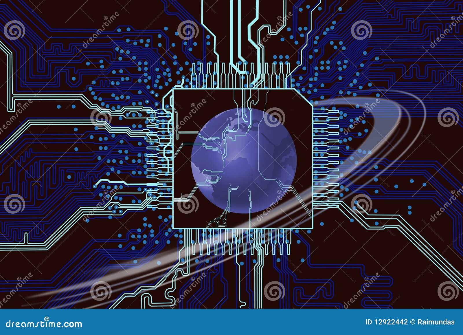 High technology stock illustration. Illustration of memory - 12922442