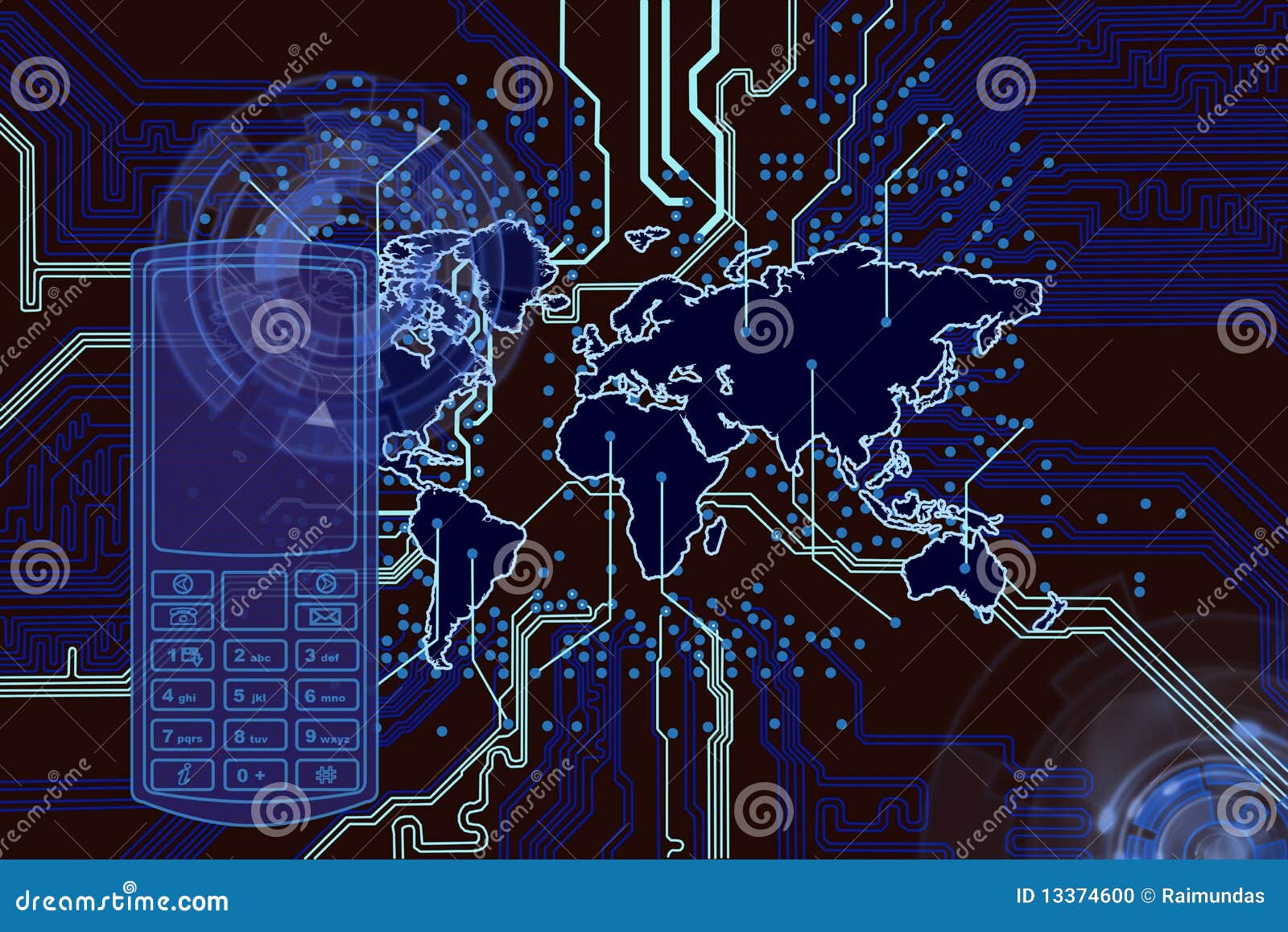 High technology stock illustration. Illustration of electric - 13374600