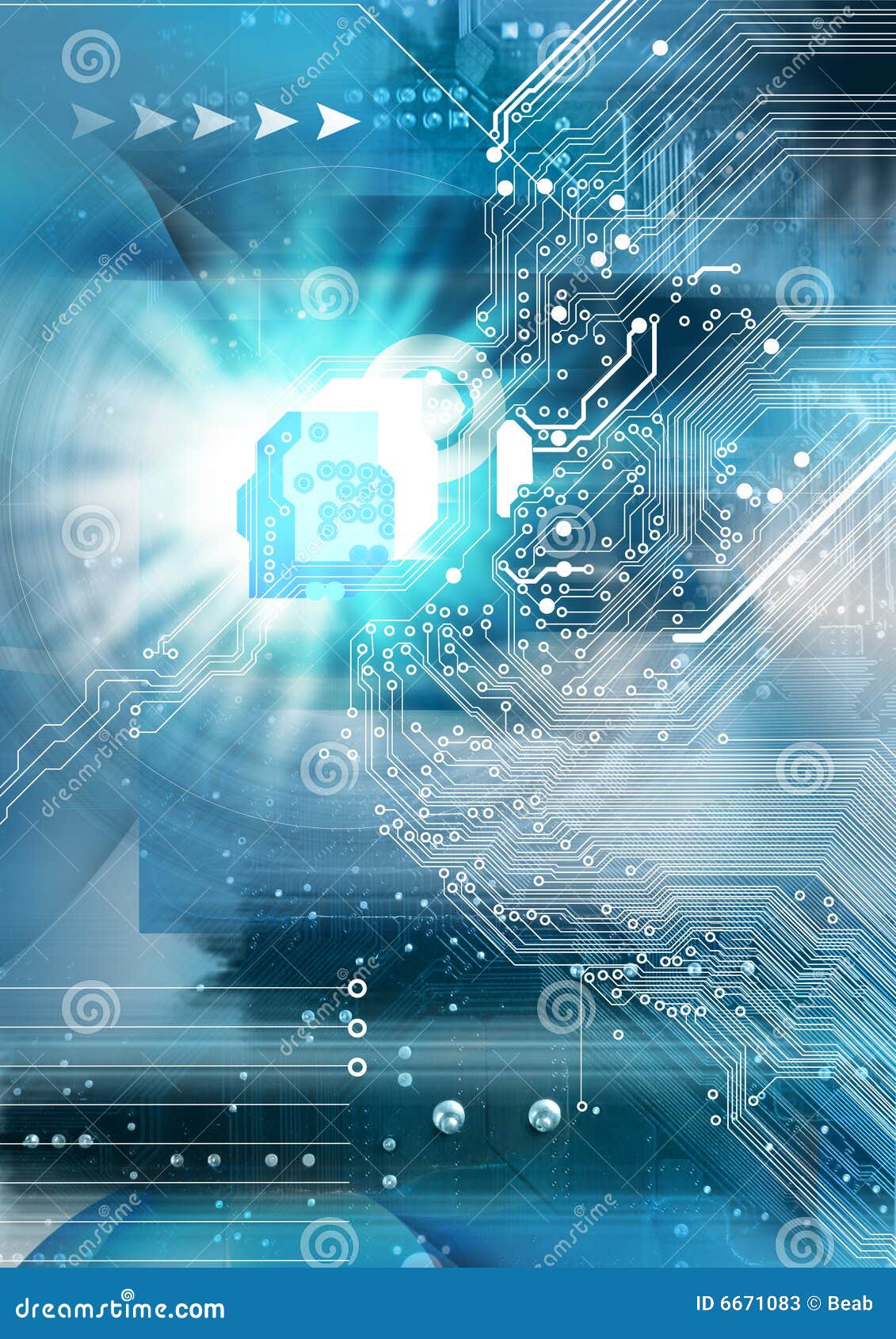 High technology background stock illustration. Illustration of global ...