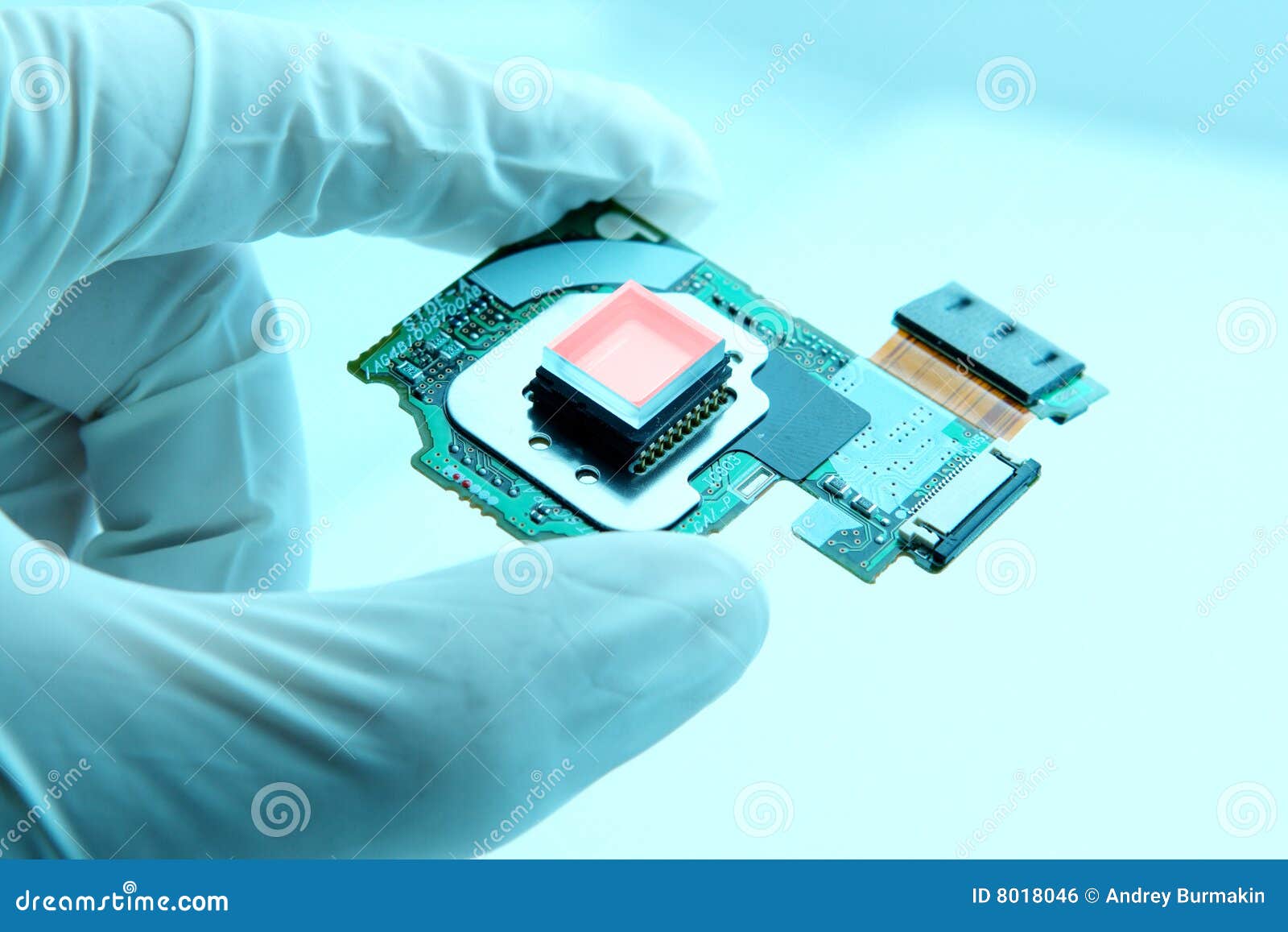 High technology chip stock photo. Image of industry, digital - 8018046