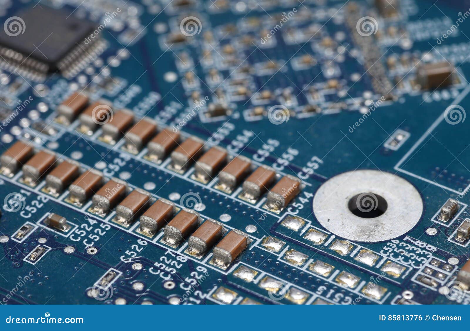 High Technology Chip Circuit Board Stock Photo - Image of engineering ...