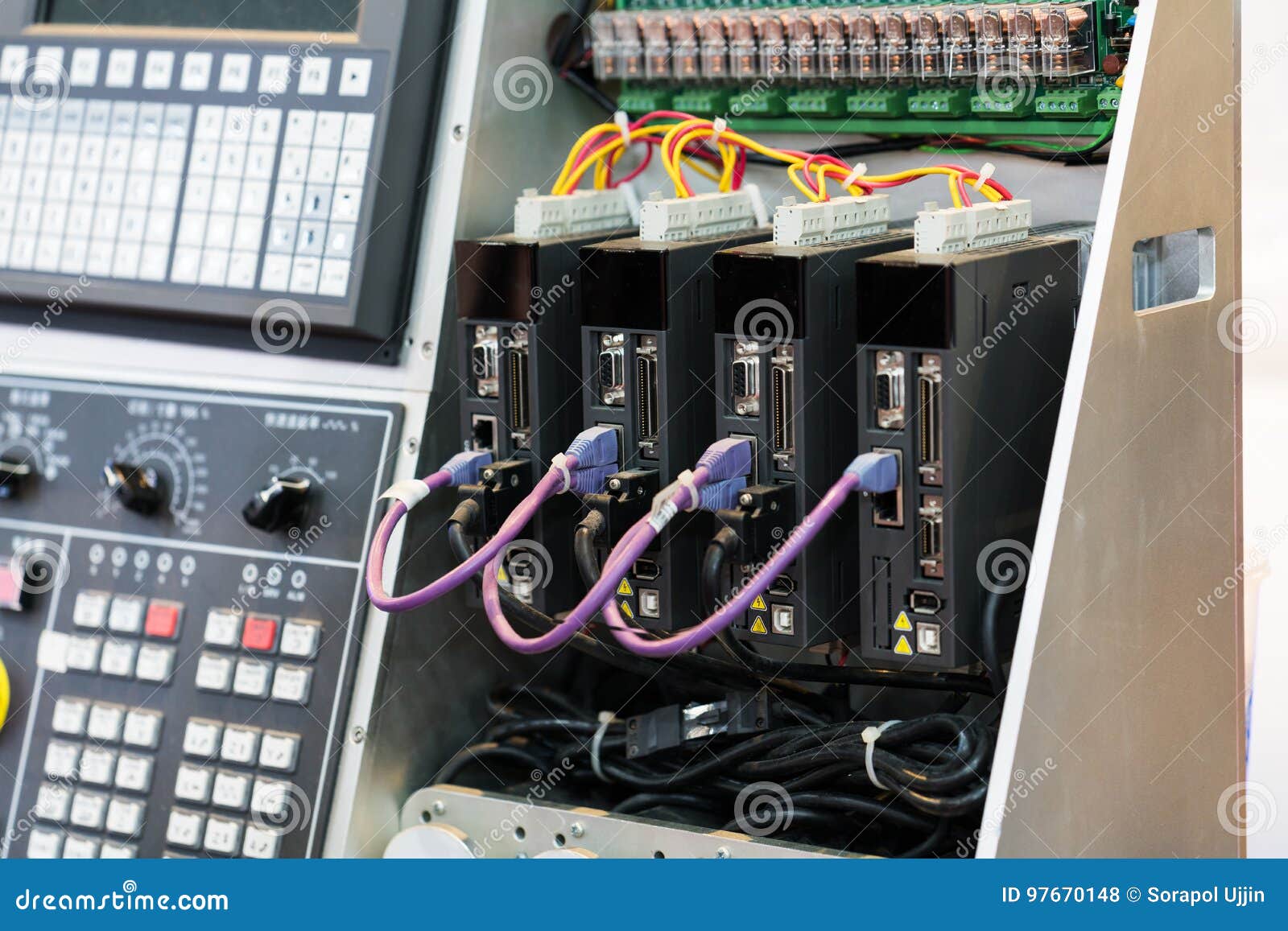 High Technology Industrial Machine Control by PLC Programing Log Stock ...