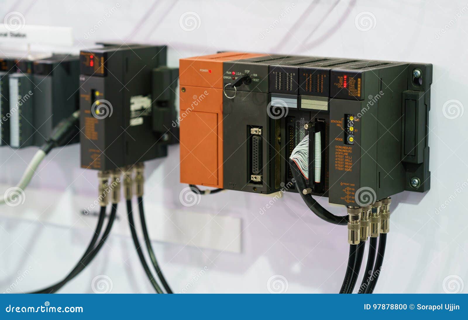 High Technology Industrial Machine Control by PLC Programing Log Stock ...