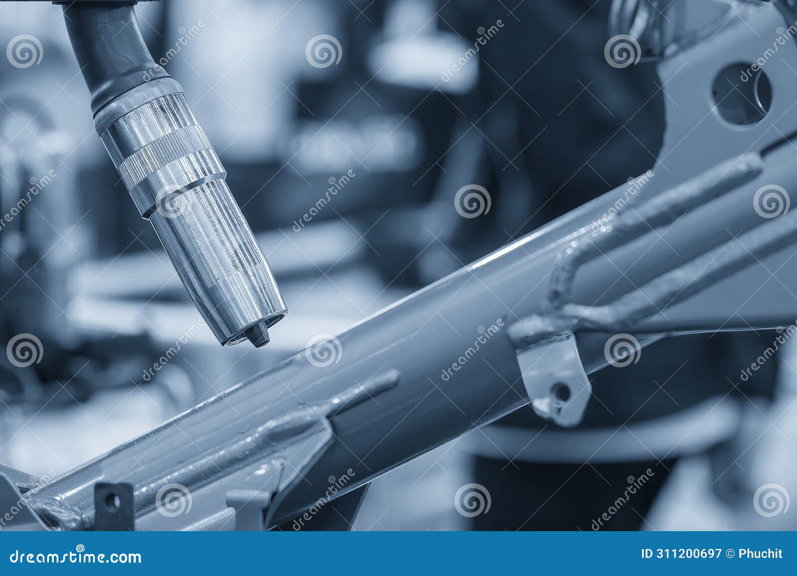 The High Technology Laser Welding Robot by Robotic System Stock Image ...