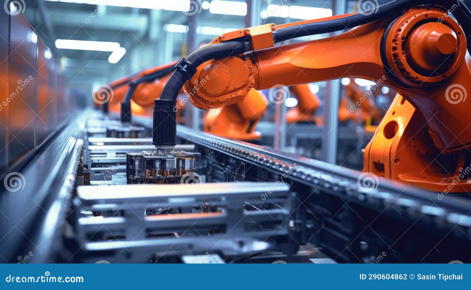 The High Technology Material Handling by Robotic System Stock ...