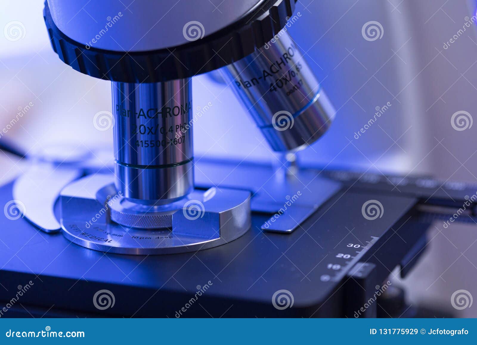 High Technology Medical Microscope Stock Image - Image of disease ...