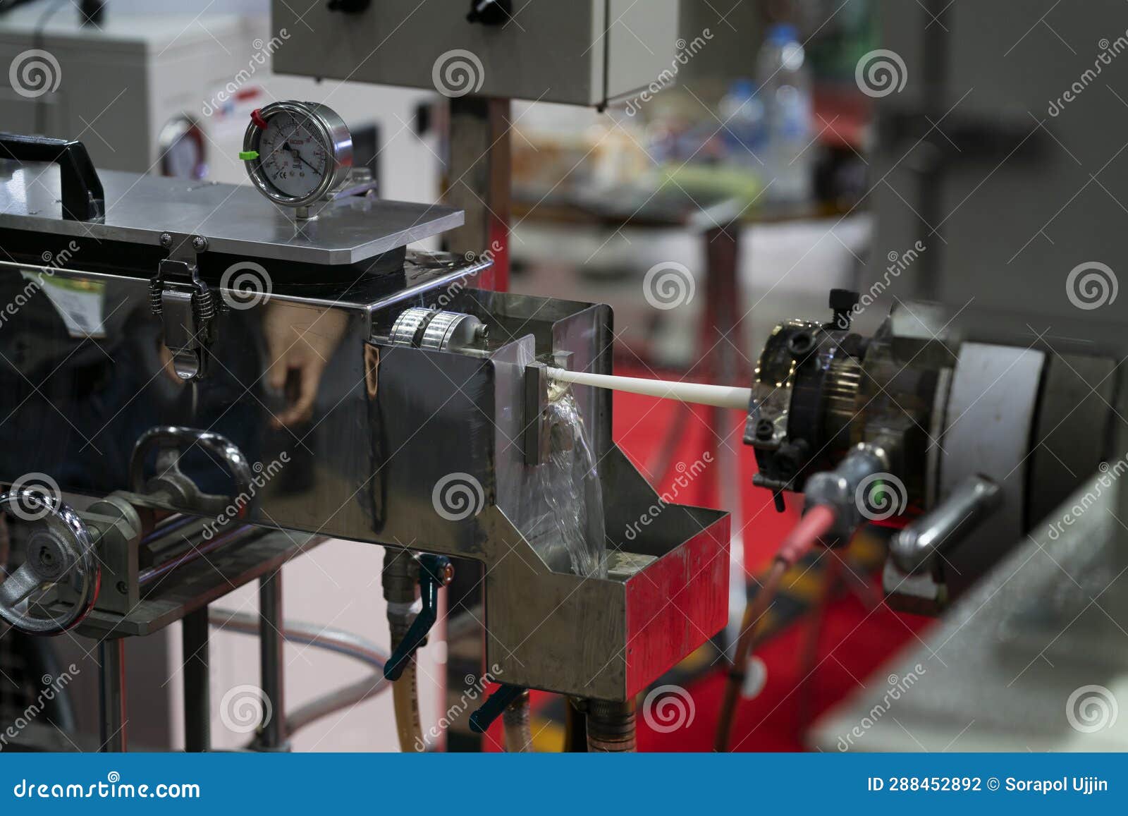 High Technology Plastic Straw Manufacturing Industrial Stock Photo ...