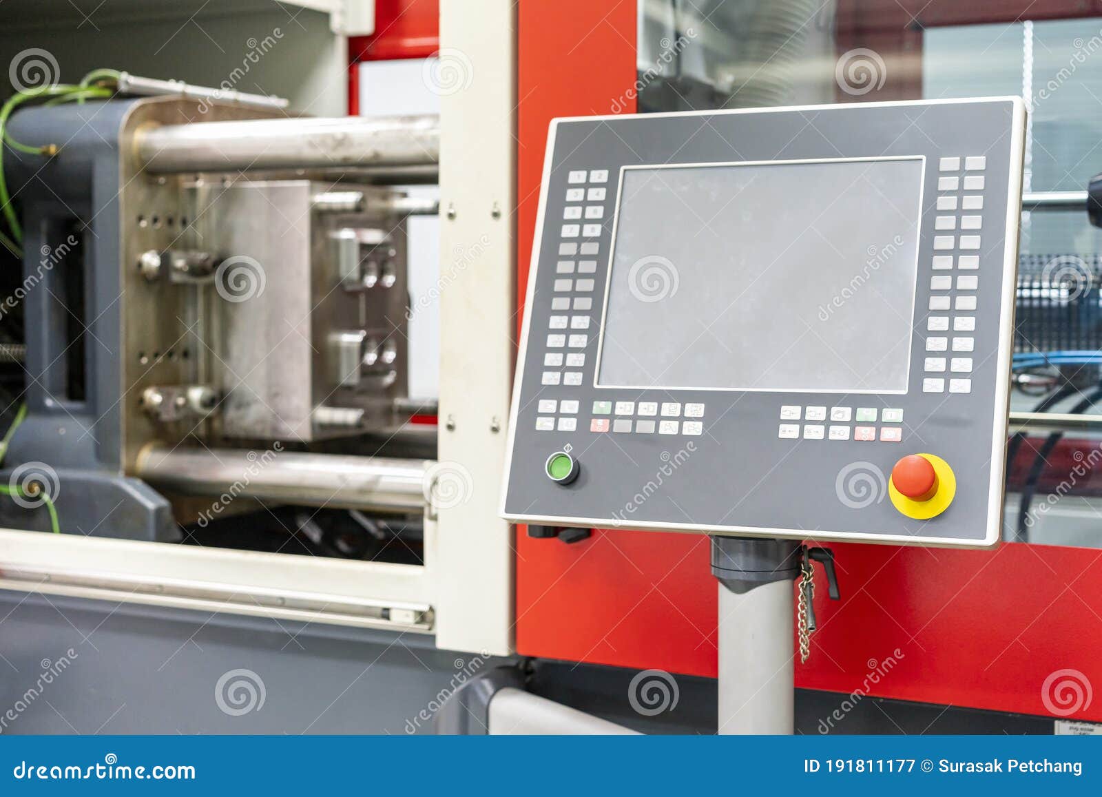 High Technology Plc Monitor Touch Screen and Push Button of Control ...