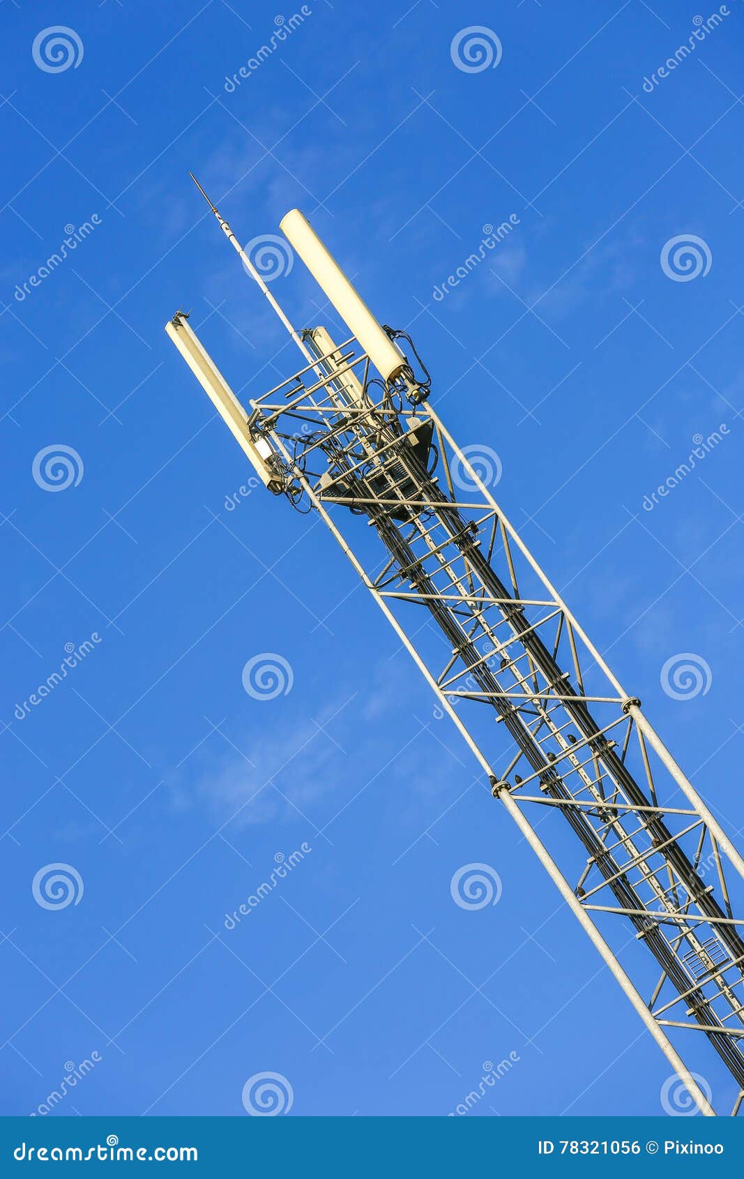 Telecommunication Network Repeaters, Base Transceiver Station. Tower ...