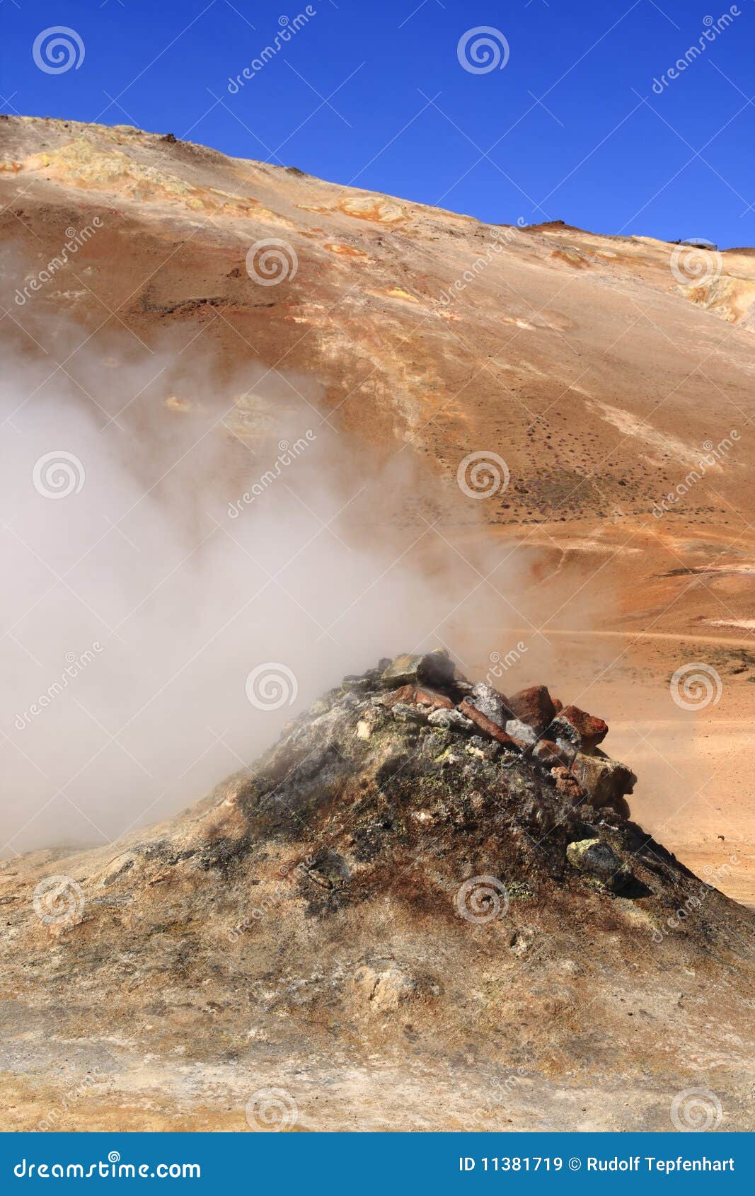 High Temperature Area Namaskard Stock Image - Image of iceland, biogas ...