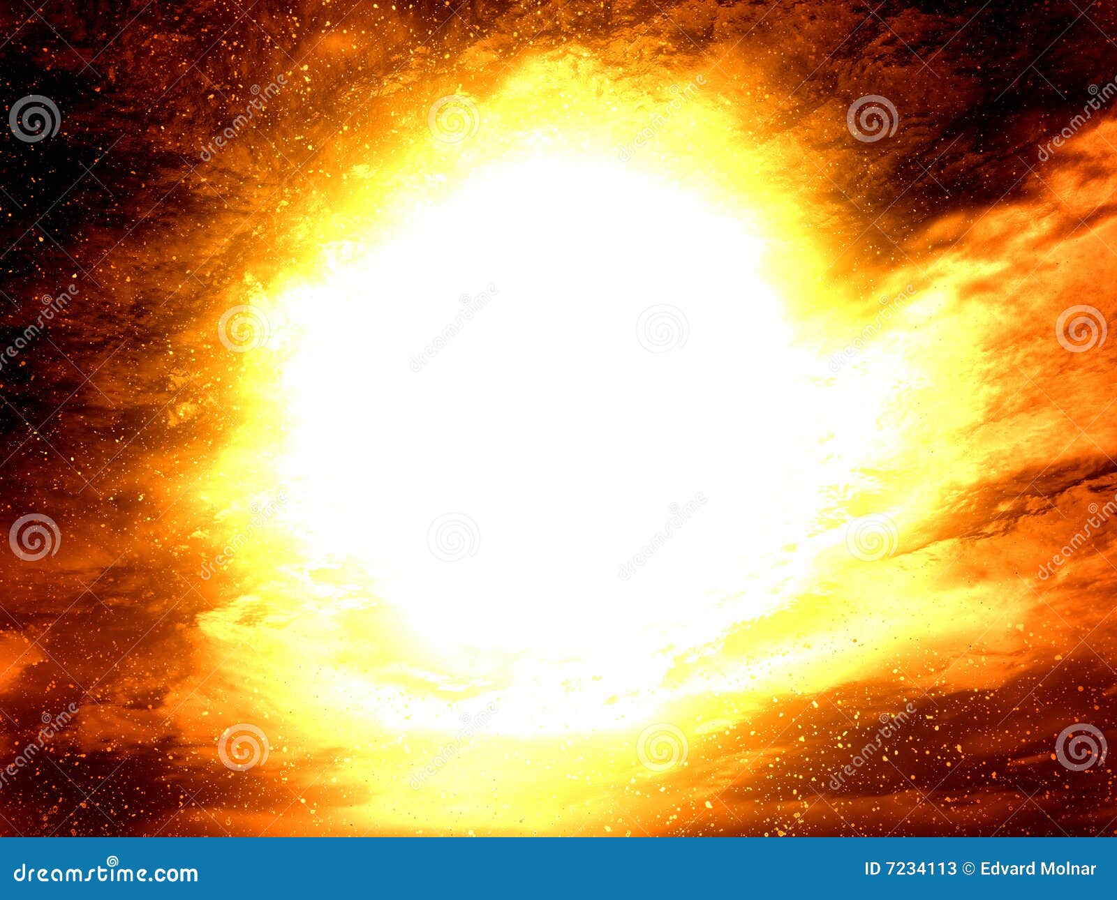 High Temperature Background (in Space) Stock Illustration ...
