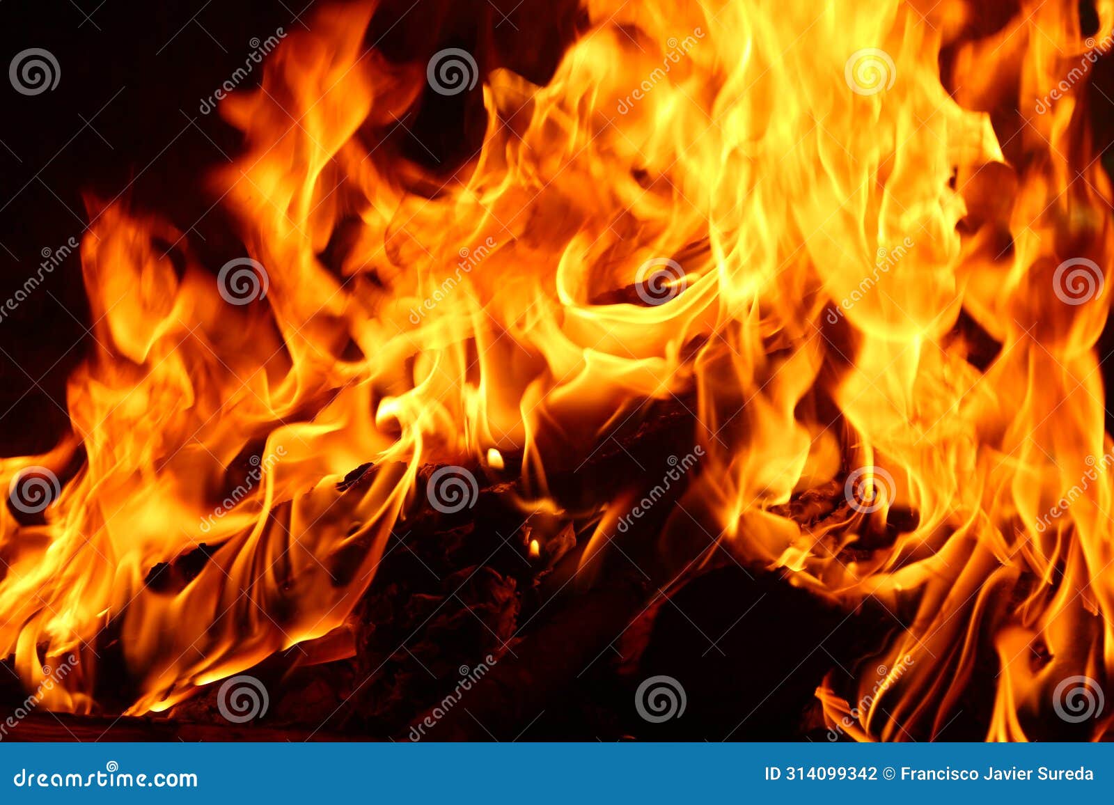 High Temperature Fire Flames Stock Photo - Image of flames, nature ...