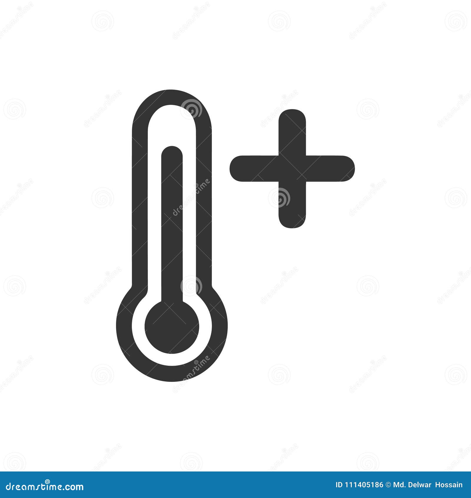 High Temperature Icon stock vector. Illustration of temperature - 111405186