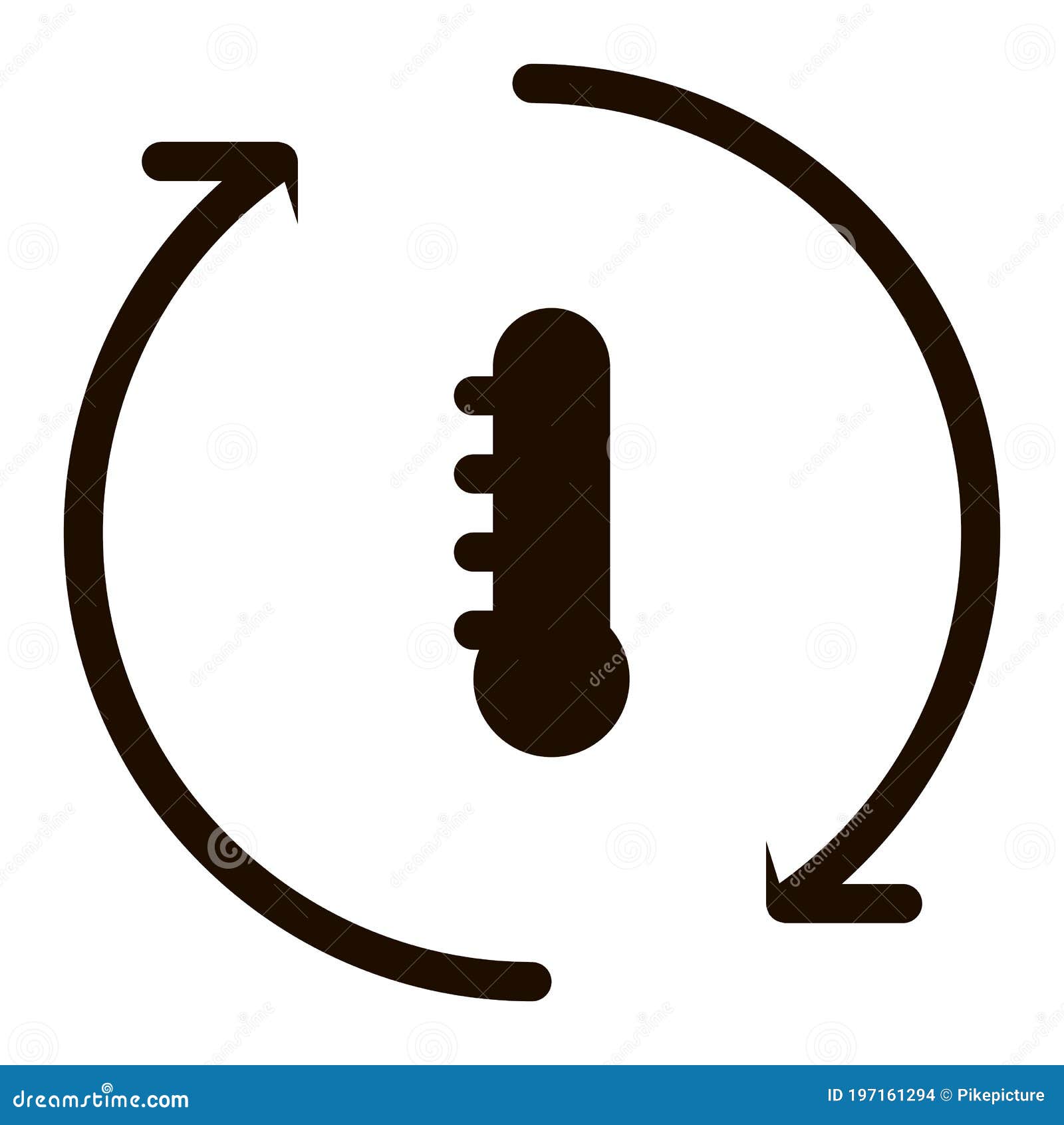 High Temperature Problem Vector Icon Stock Vector - Illustration of ...