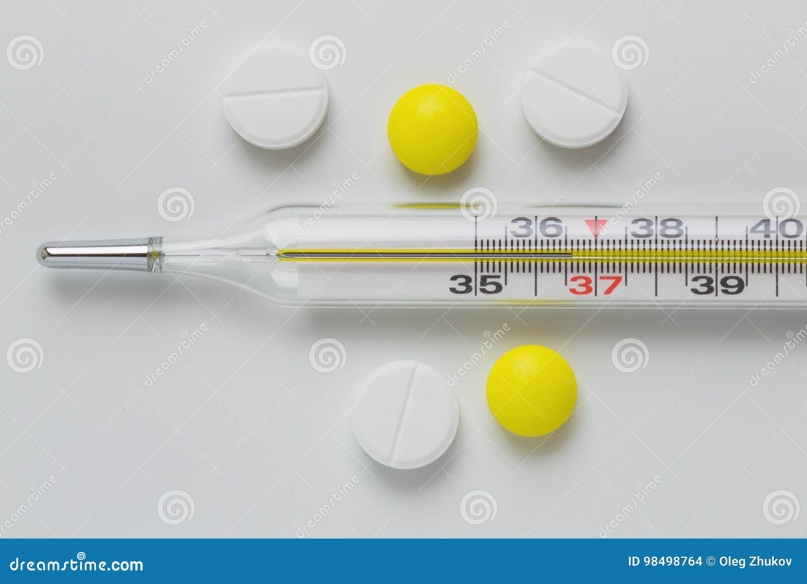High Temperature Treatment Using the Tablets Stock Photo - Image of ...