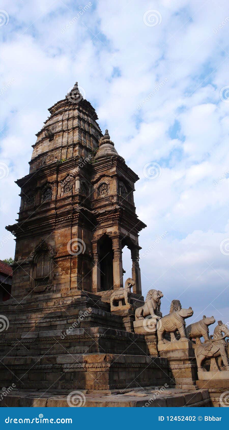 High temple in Kathmandu stock photo. Image of buddha - 12452402