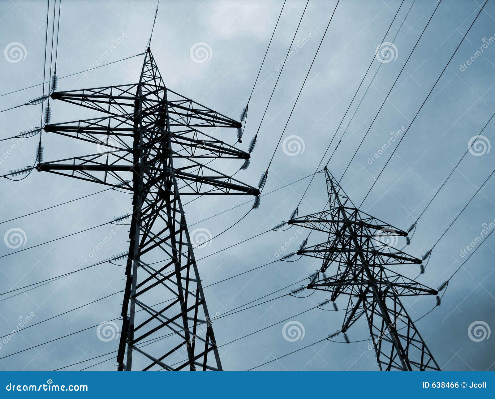 High-Tension stock photo. Image of high, distribution, industry - 638466